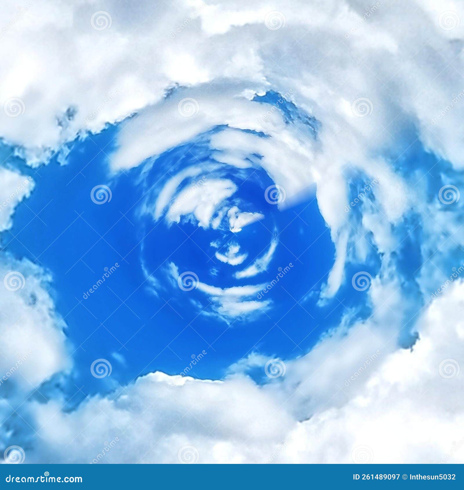 3d Illustration of Clouds Swirling in the Sky Stock Illustration ...