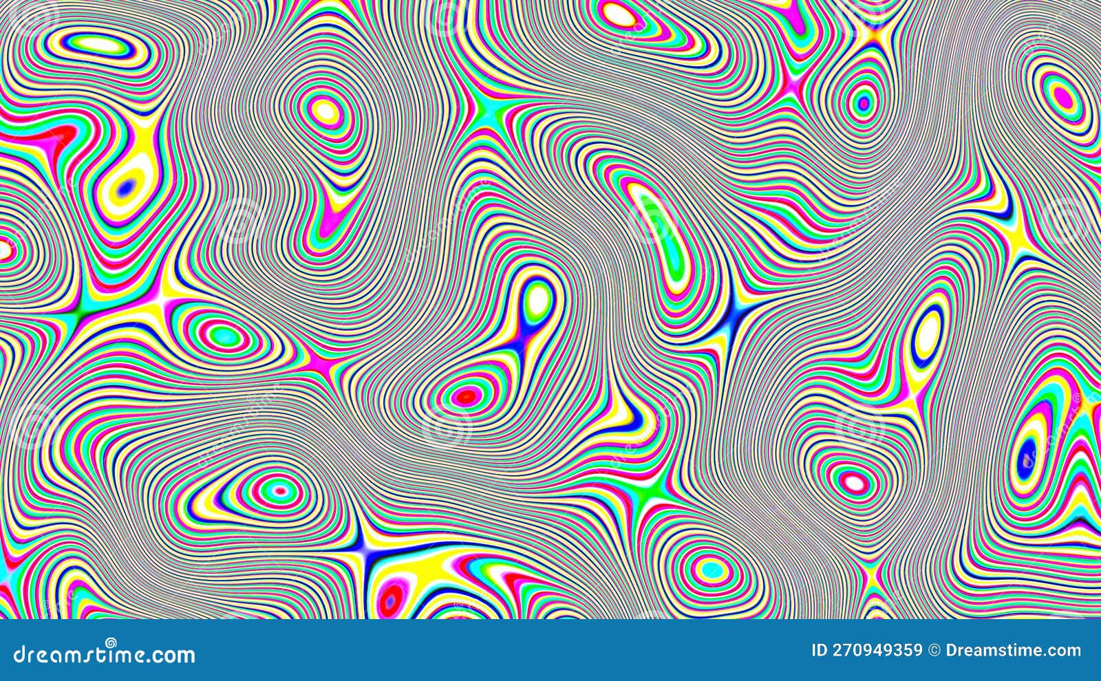 3d Illustration Colordul Water Pattern, Texture. Abstract Chaotic Pop ...