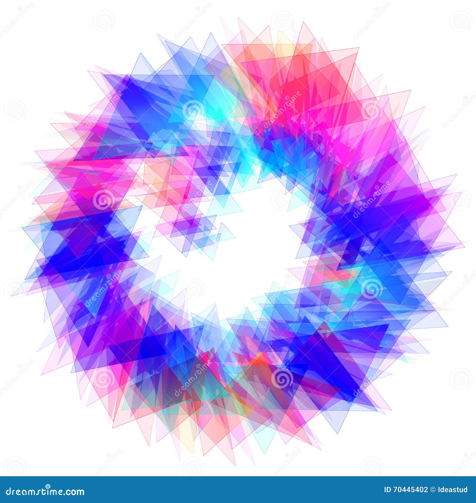 3D Illustration of Colored Circle Structure Stock Illustration ...