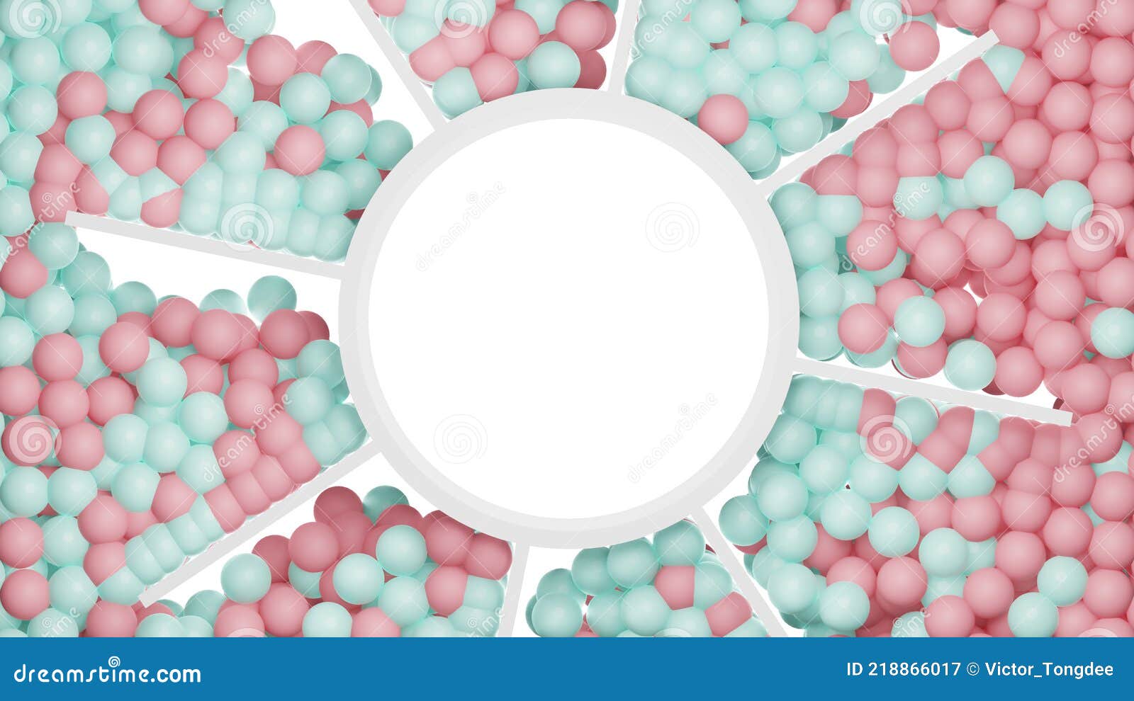 3D Illustration of Colorful Particles. Stock Illustration ...