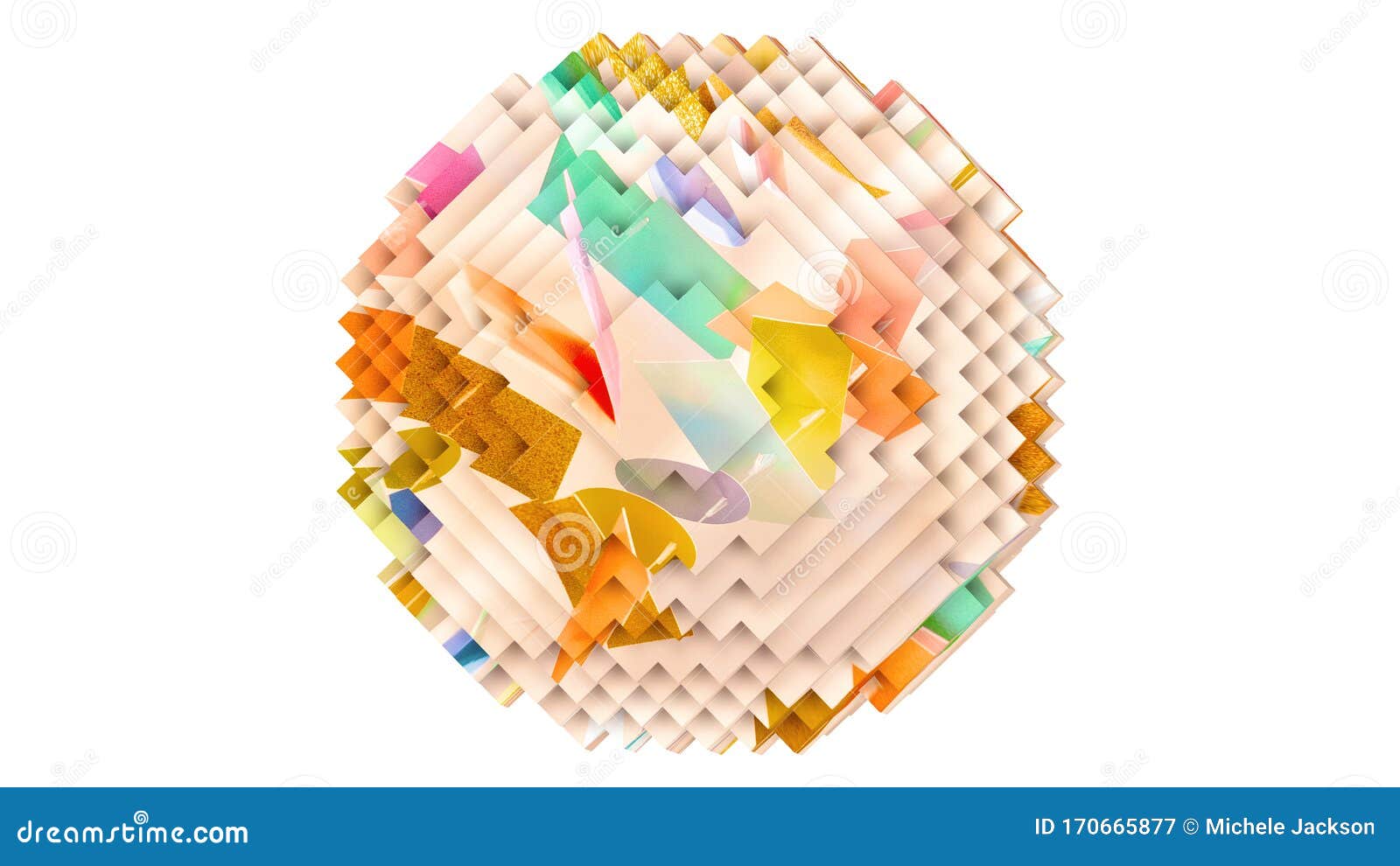 3D Illustration stock illustration. Illustration of object - 170665877