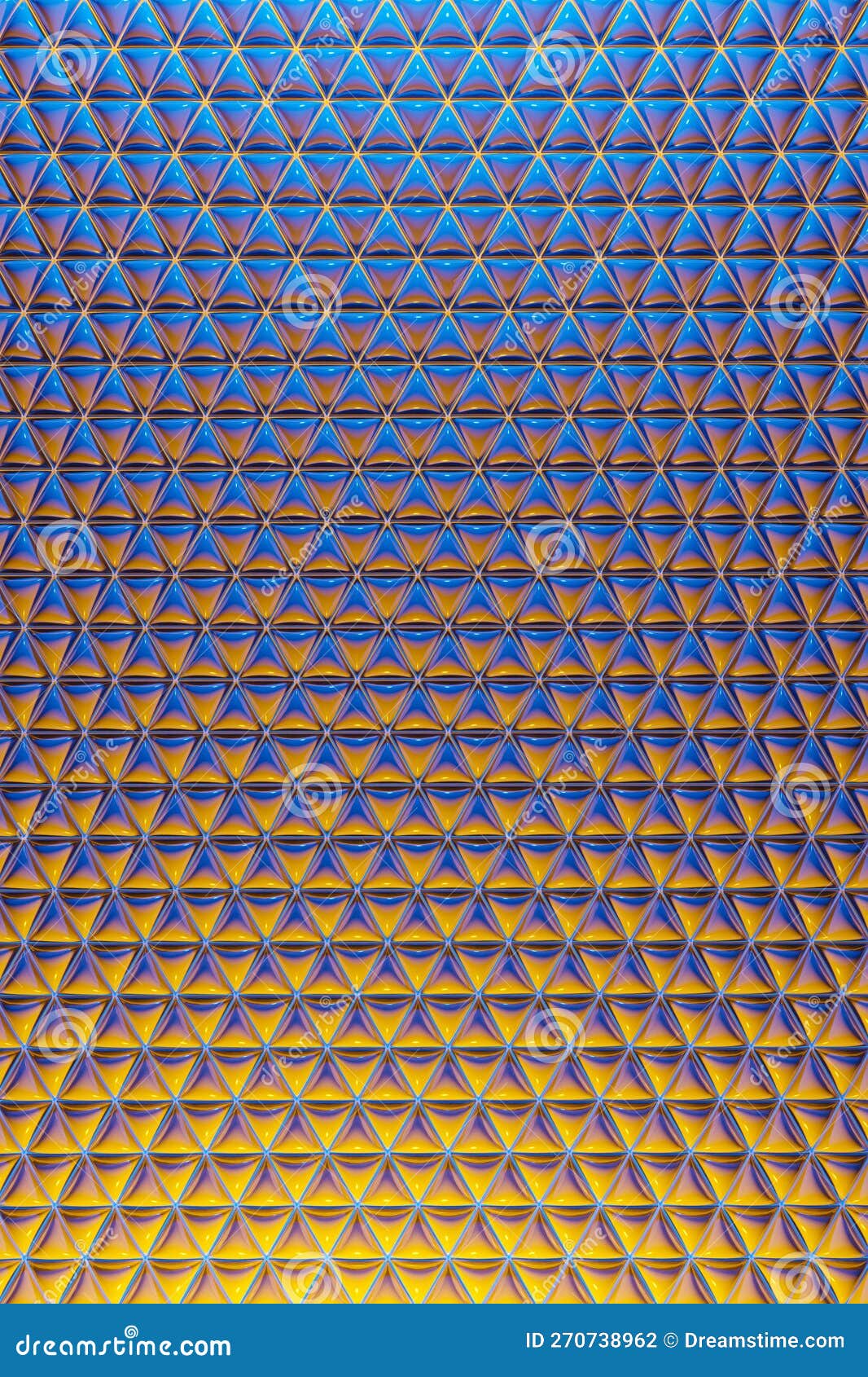 3D Illustration of Colourful Hexagonal Tile Pattern Abstract Background ...