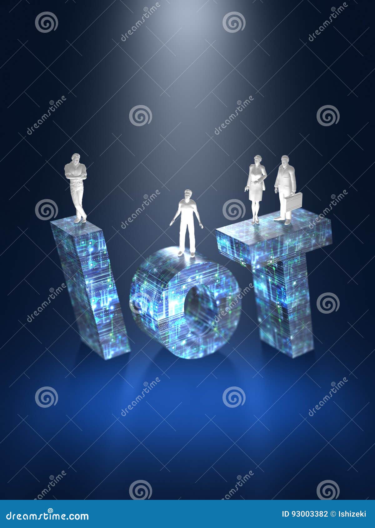 3D Illustration of Communication Control Stock Illustration ...