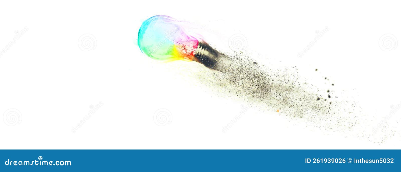 3d Illustration of a Light Bulb that Shines with the Concept of Science ...