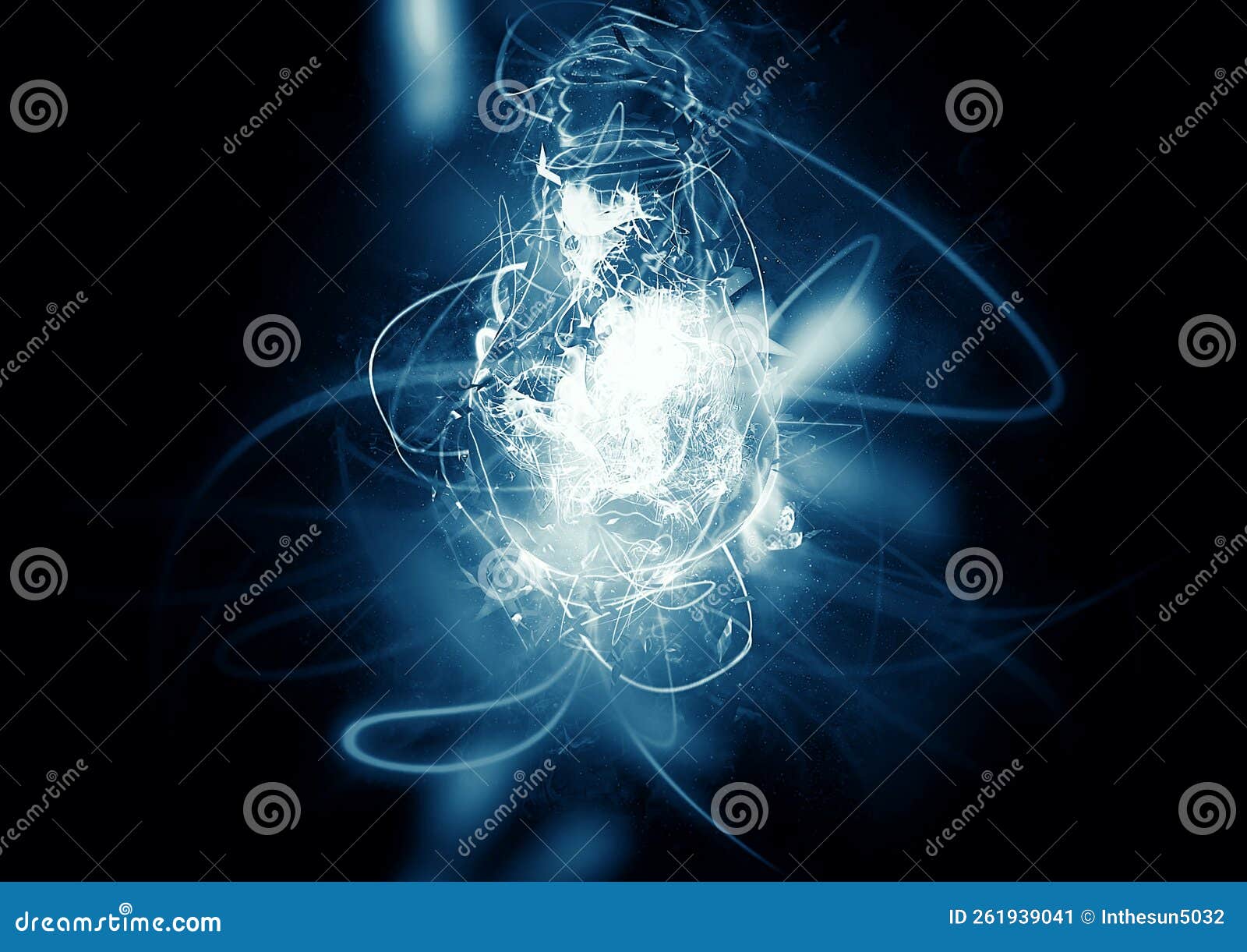 3d Illustration of a Light Bulb that Shines with the Concept of Science ...