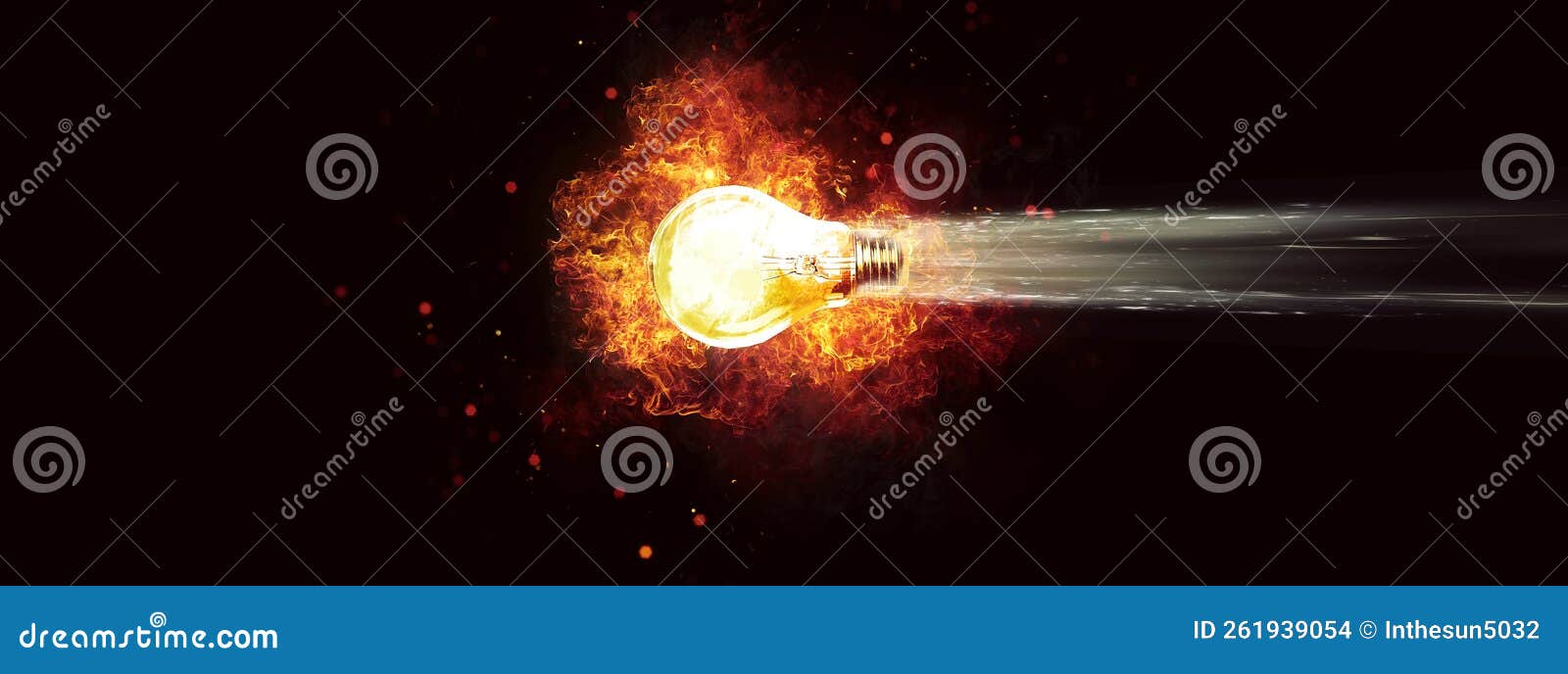 3d Illustration of a Light Bulb that Shines with the Concept of Science ...