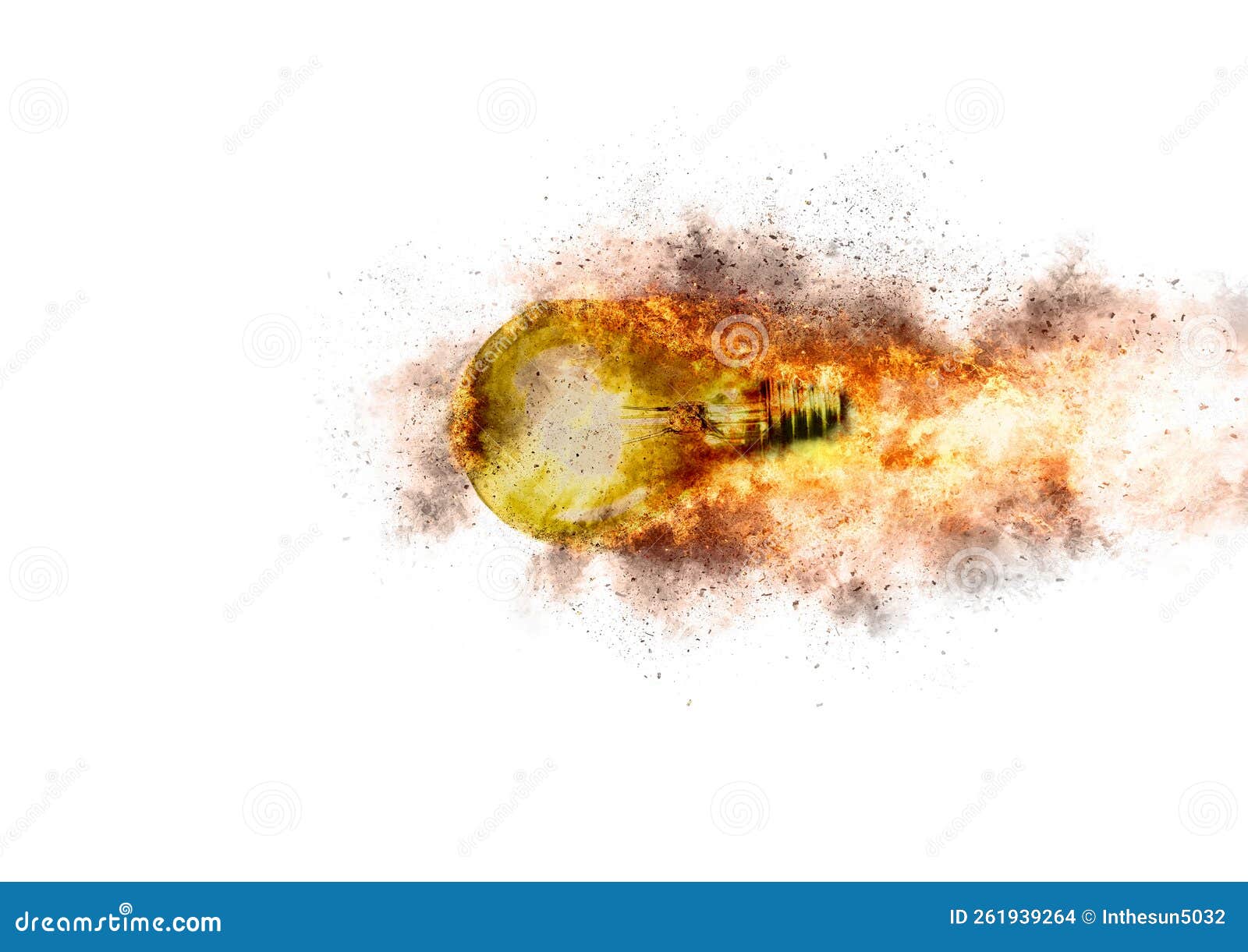 3d Illustration of a Light Bulb that Shines with the Concept of Science ...