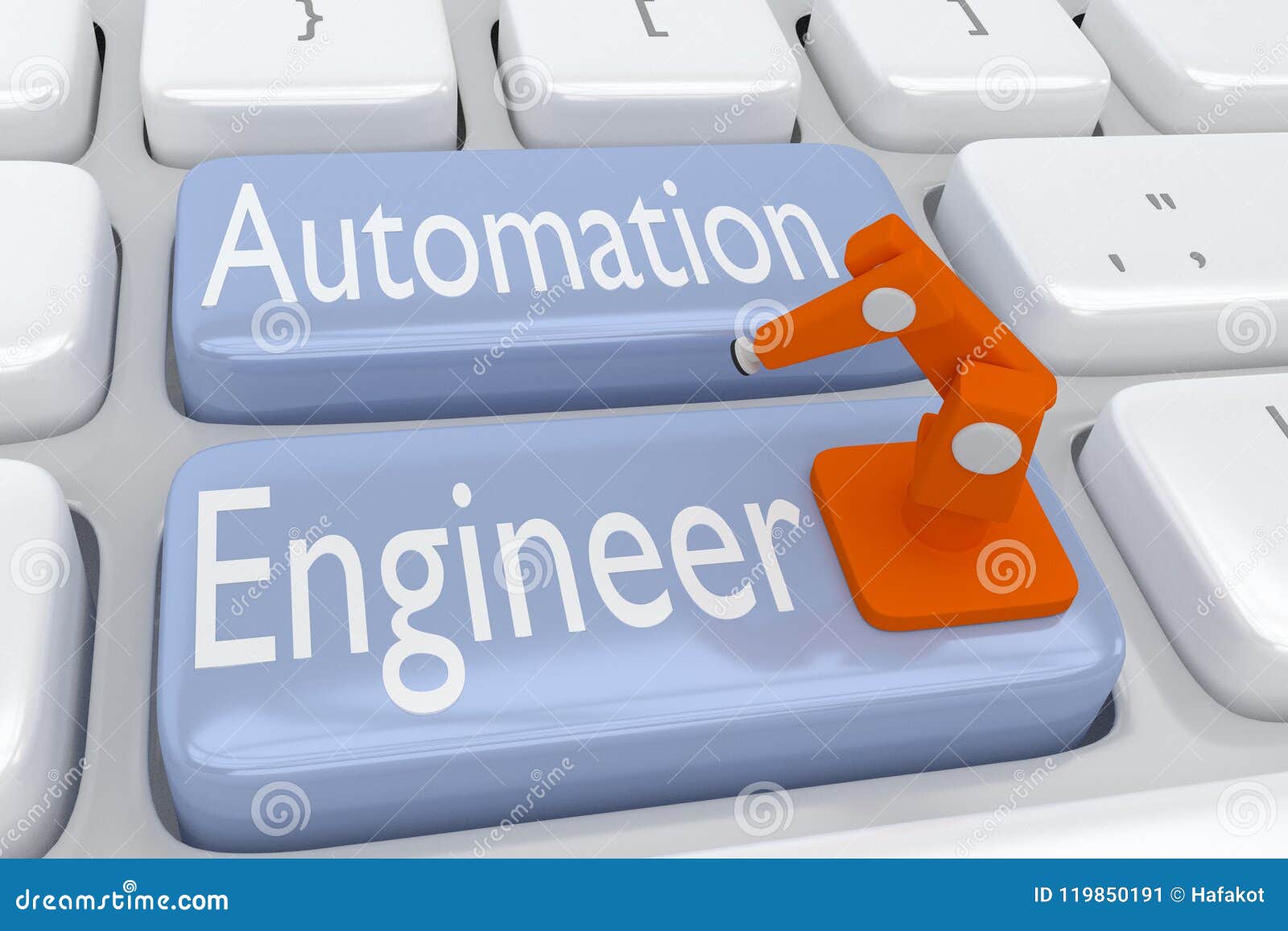 Automation Engineer Concept Stock Illustration - Illustration of ...