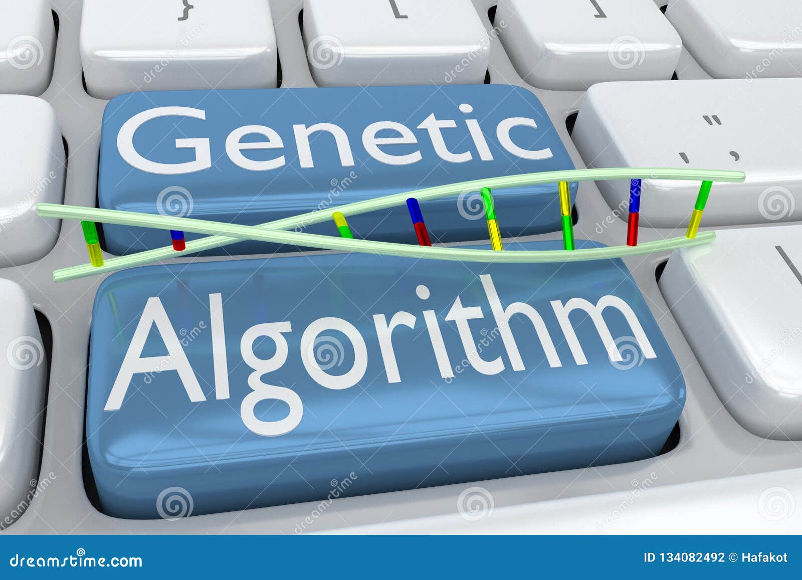 Genetic Algorithm concept stock illustration. Illustration of ...