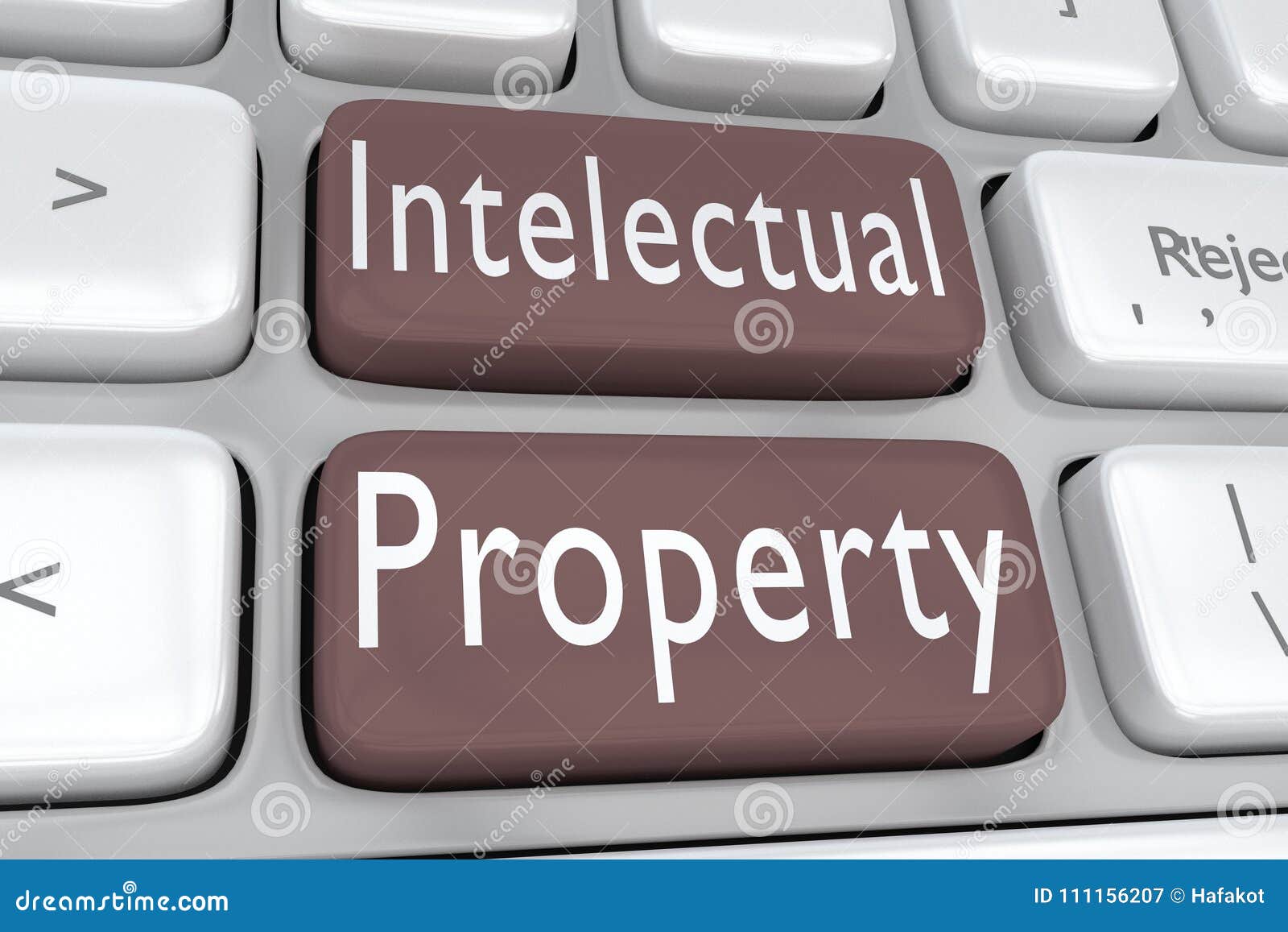 Intellectual Property Concept Stock Illustration - Illustration of mind ...