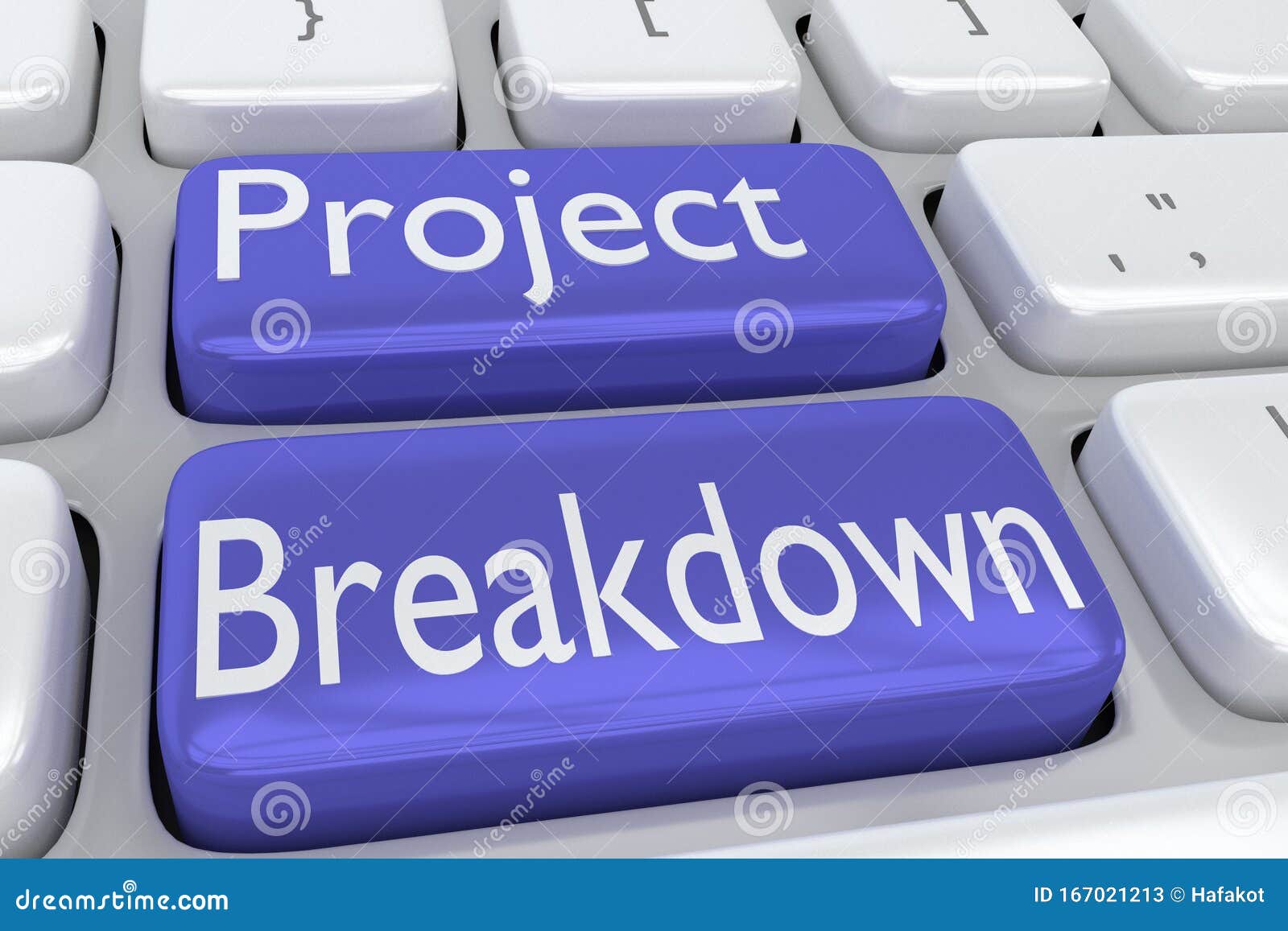 Project Breakdown concept stock illustration. Illustration of schedules ...