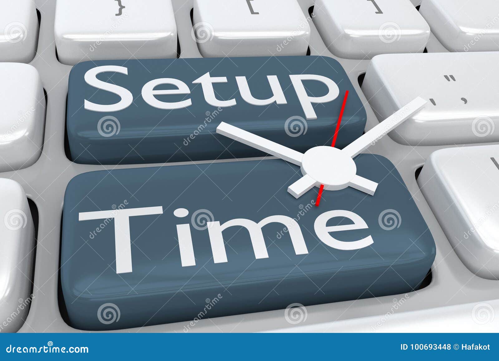 Setup Time concept stock illustration. Illustration of mechanism ...
