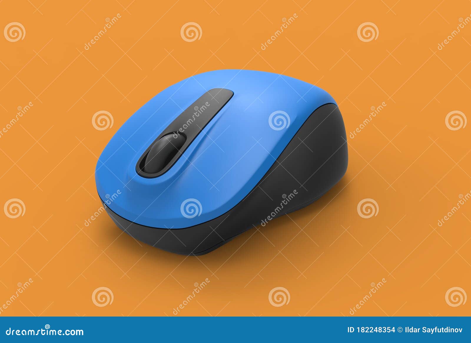 3d Illustration of Computer Mouse Stock Illustration - Illustration of ...