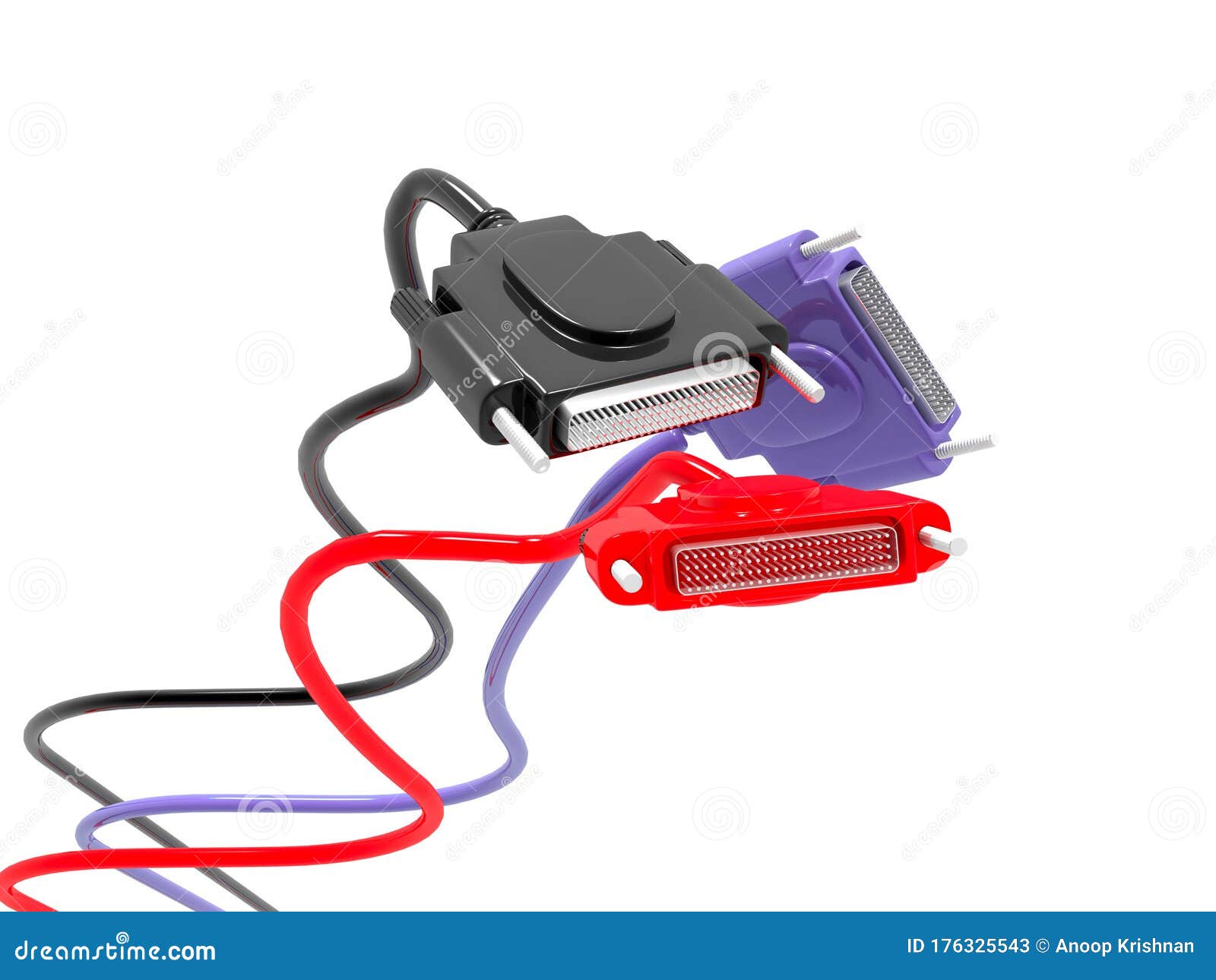 Computer cable stock illustration. Illustration of connect - 176325543