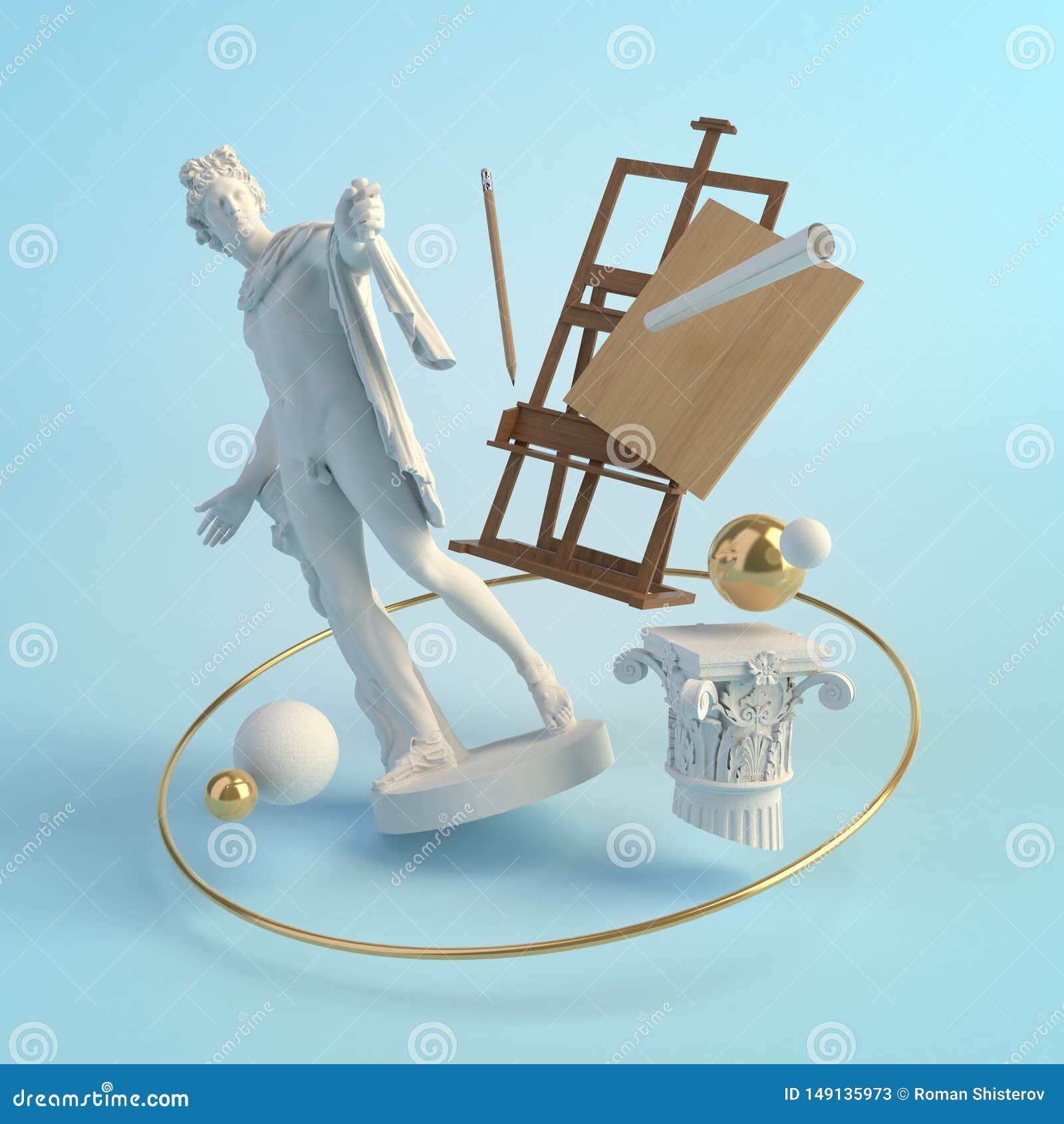 Apollo Belvedere Cartoon Vector | CartoonDealer.com #212950147