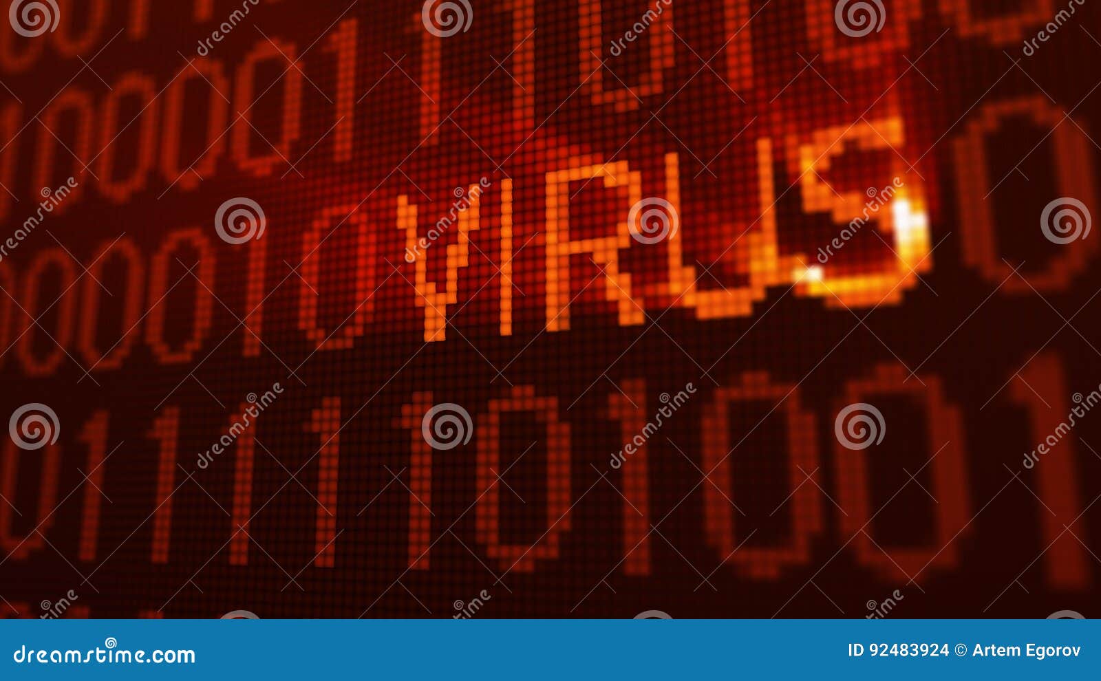 3d Illustration with Concept of Computer Virus Stock Illustration ...