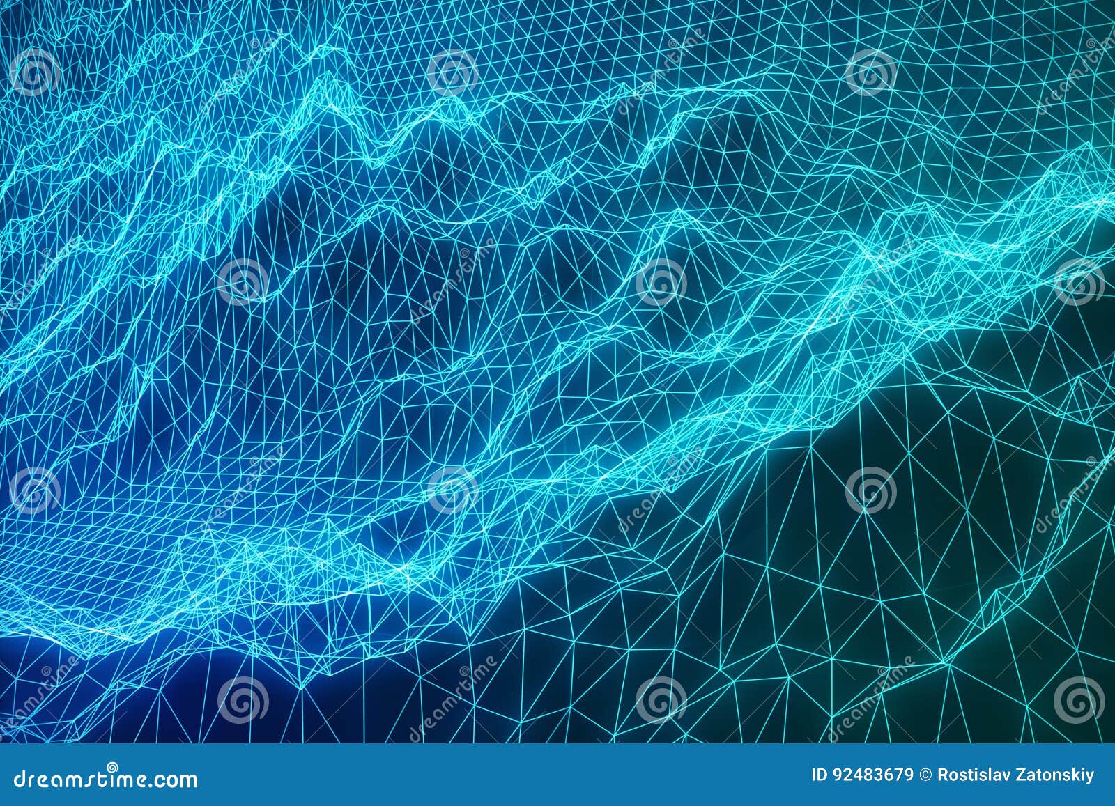 3D Illustration Concept Internet Connections in Cloud Computing ...