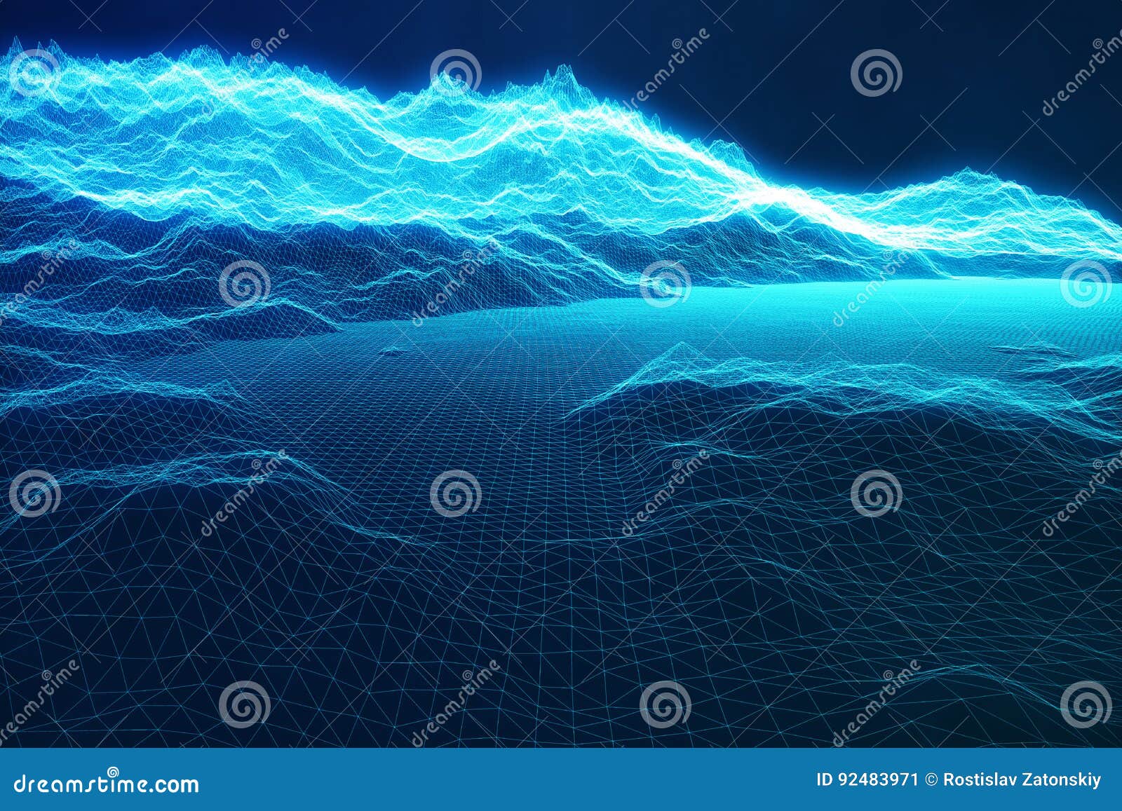 3D Illustration Concept Internet Connections in Cloud Computing ...
