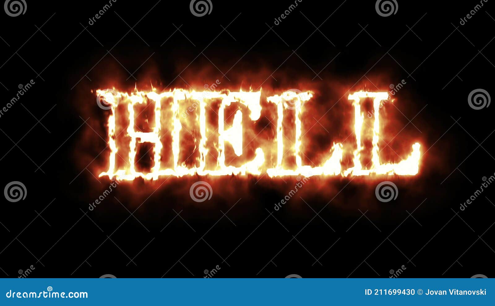 Word Hell With Evil Horns And Tail And Angels Wings Isolated On Pink ...