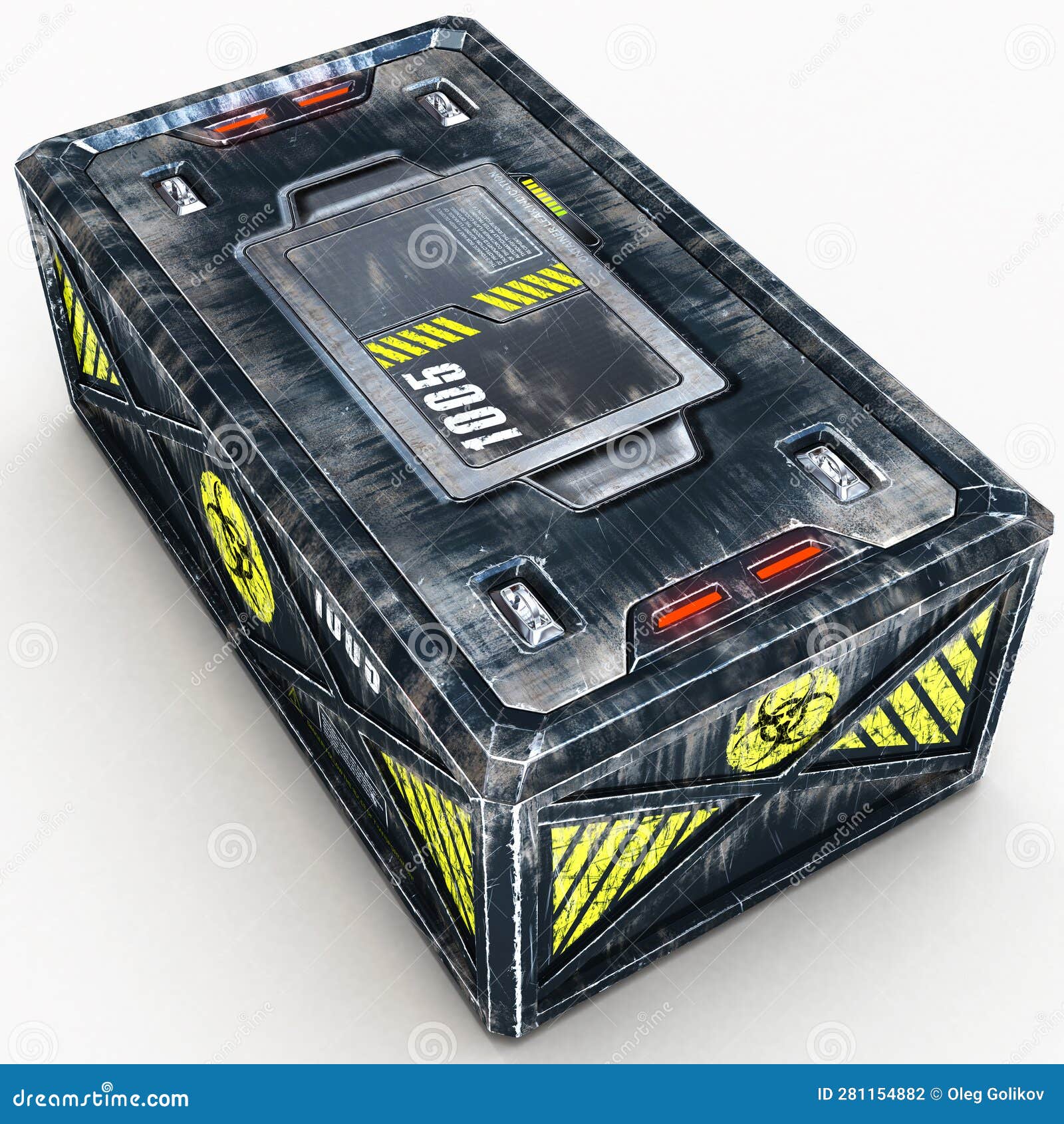 3D Illustration of a Container Concept for Transporting and Storing ...