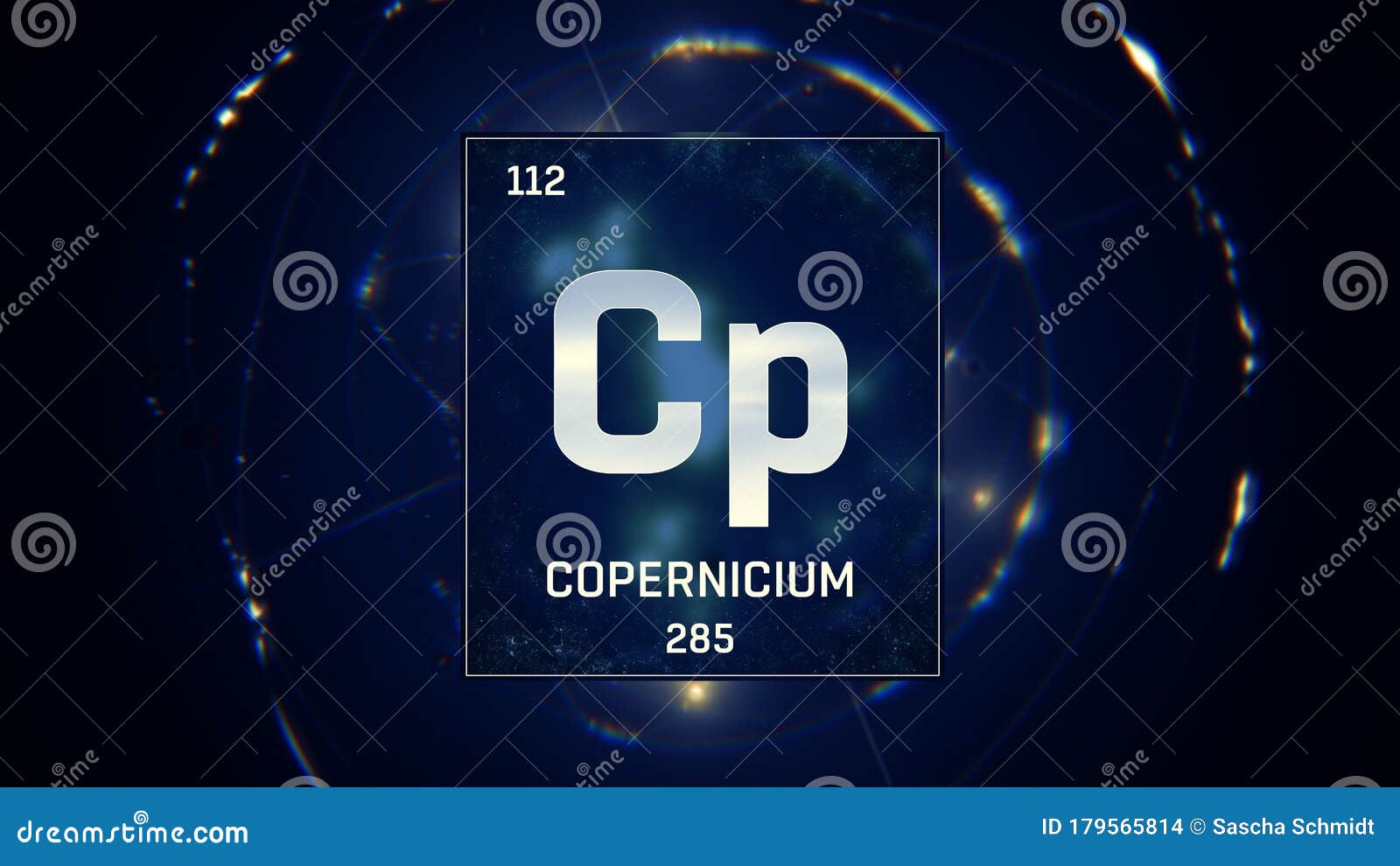Copernicium As Element 112 of the Periodic Table 3D Illustration on ...