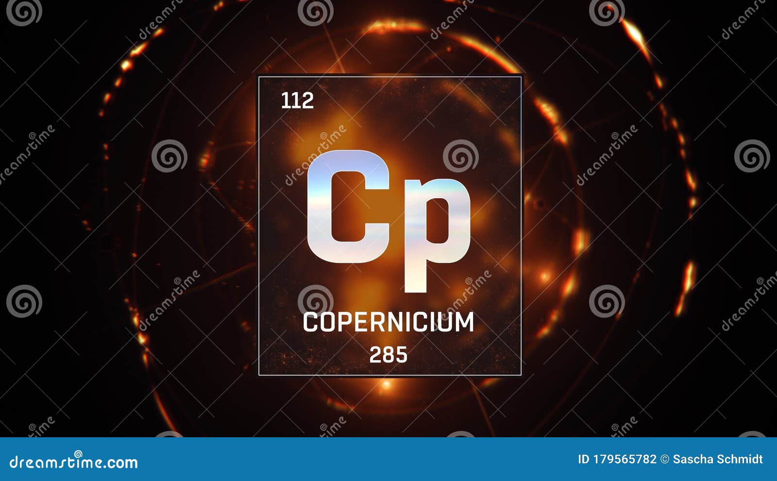 Copernicium As Element 112 of the Periodic Table 3D Illustration on ...
