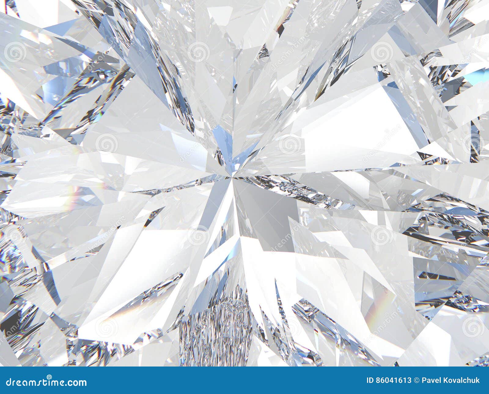 Diamond Zoom Blue Background