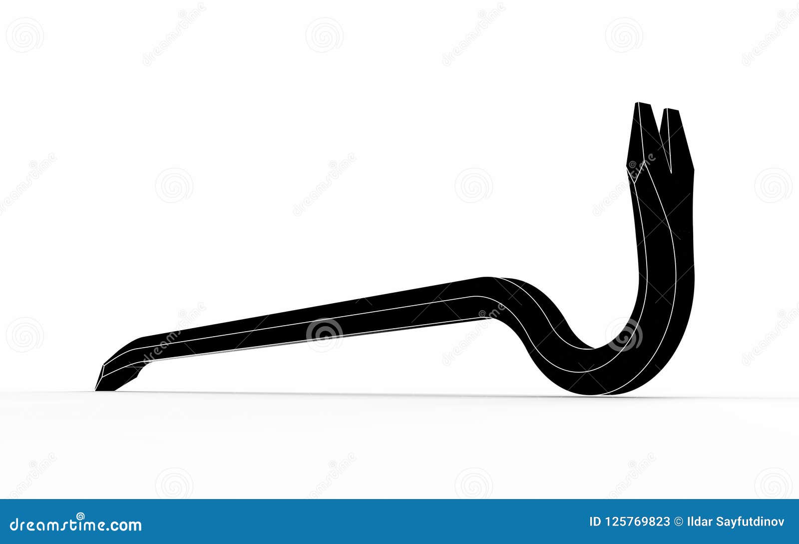 3D Illustration Of Crowbar | CartoonDealer.com #124442991
