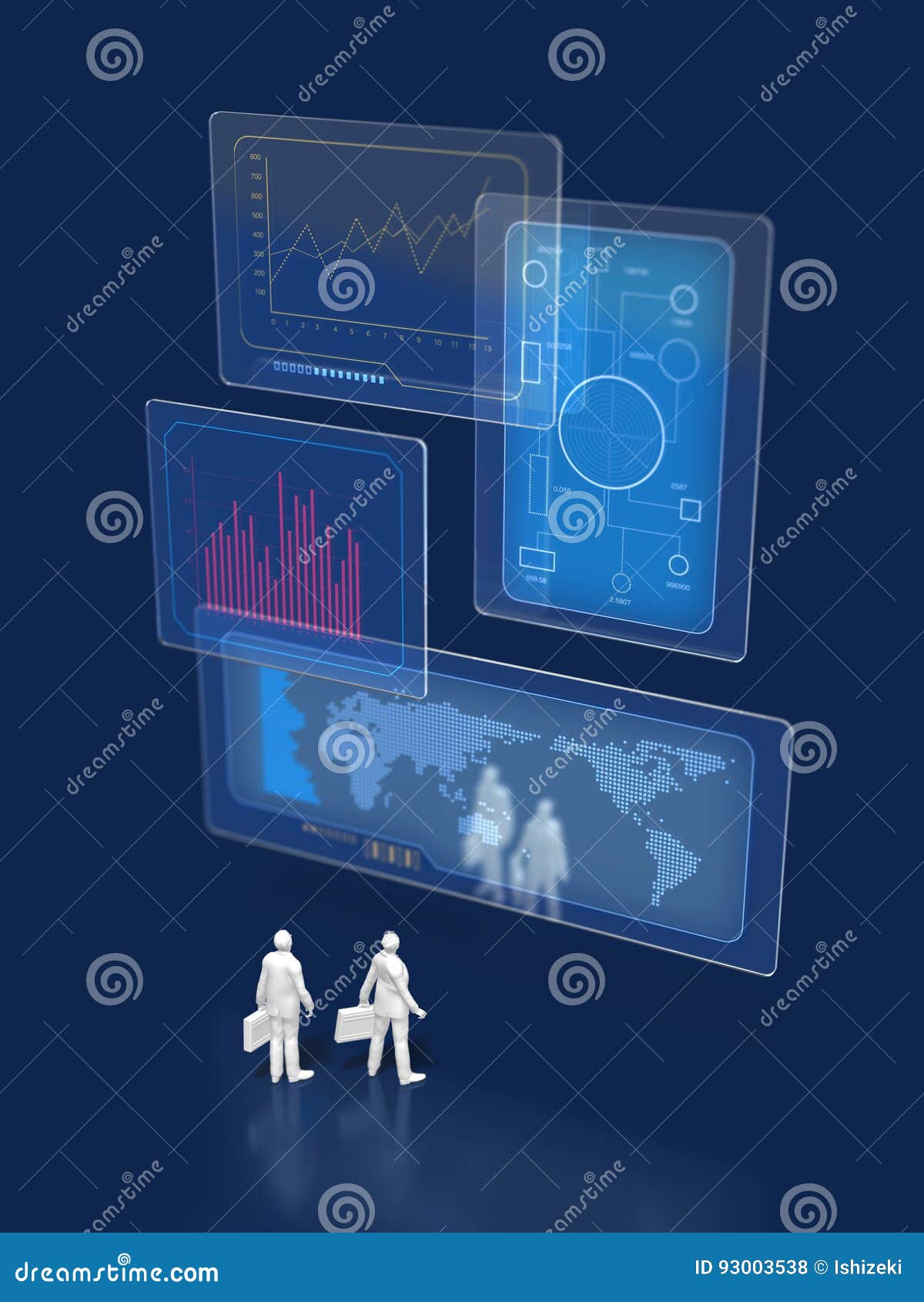3D Illustration of Current Situation Analysis Stock Illustration ...