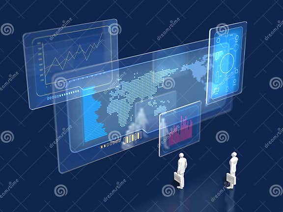 3D Illustration of Current Situation Analysis Stock Illustration ...