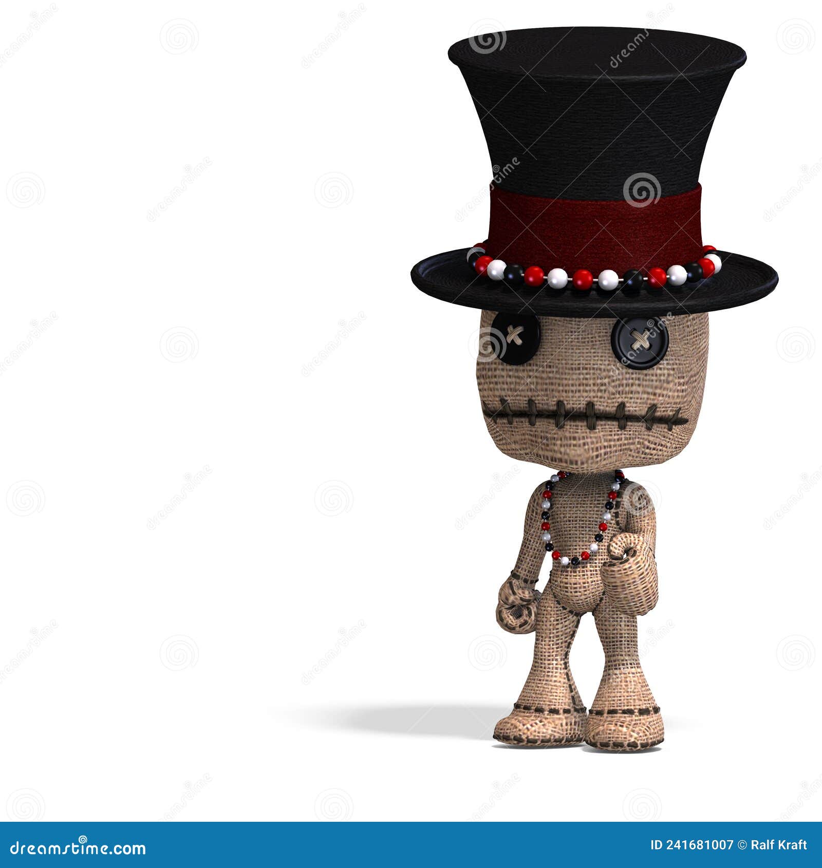 3D-illustration of a Cute Looking but Dangerous Voodoo Doll Stock ...