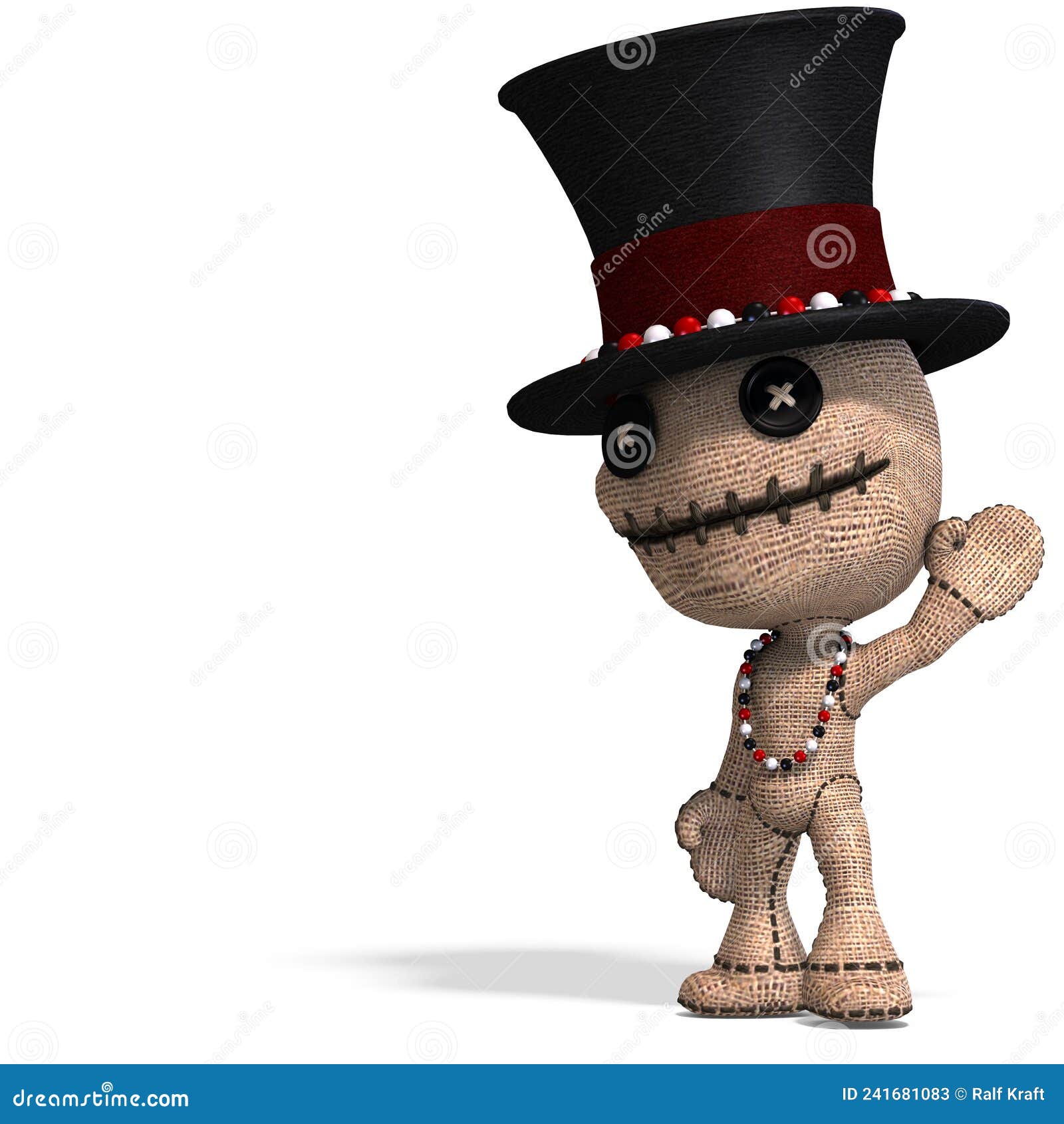 3D-illustration of a Cute Looking but Dangerous Voodoo Doll Stock ...