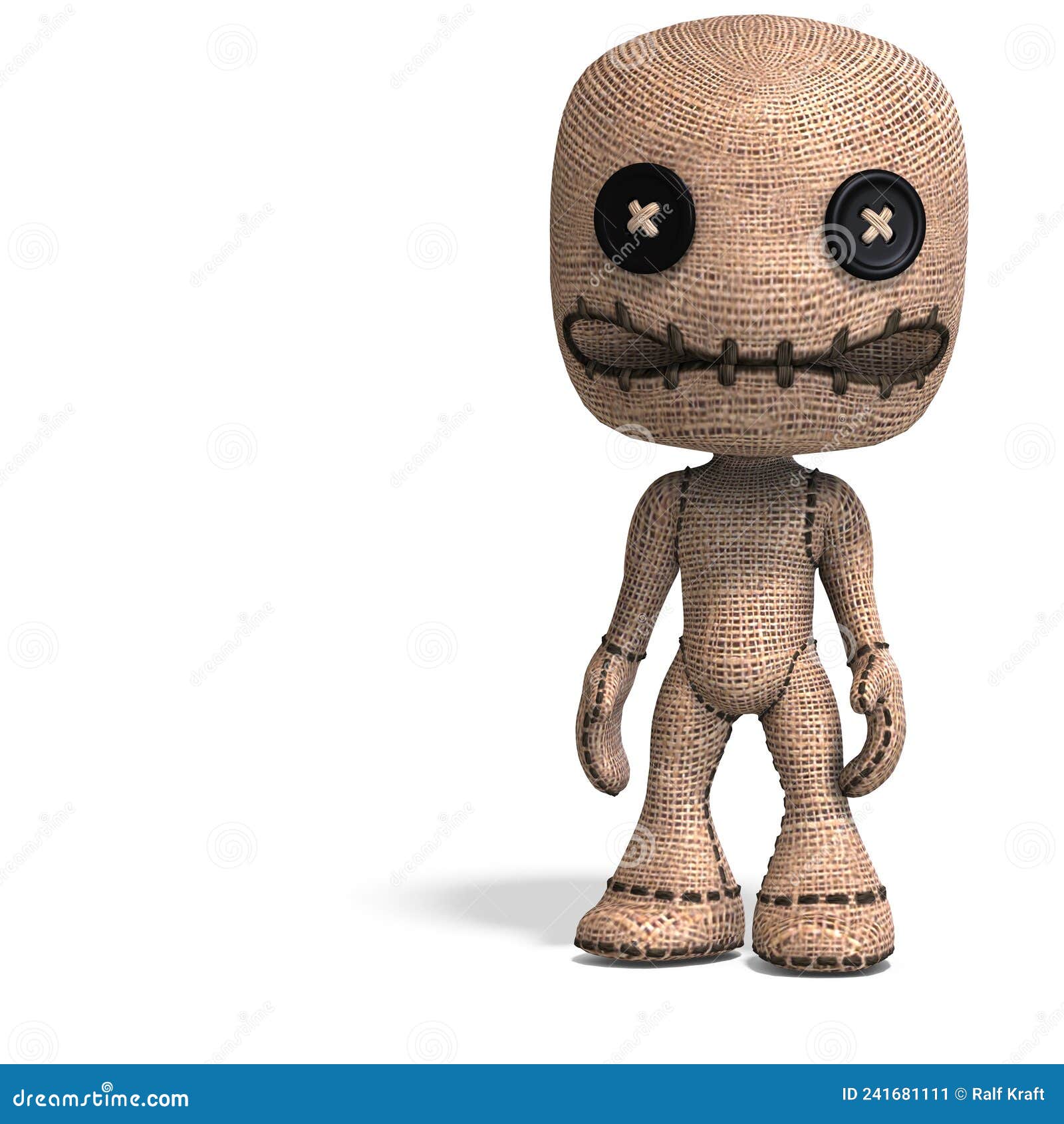 Creepy Voodoo Doll On Dark Scary Spiritual Wizardry Table With Candles ...