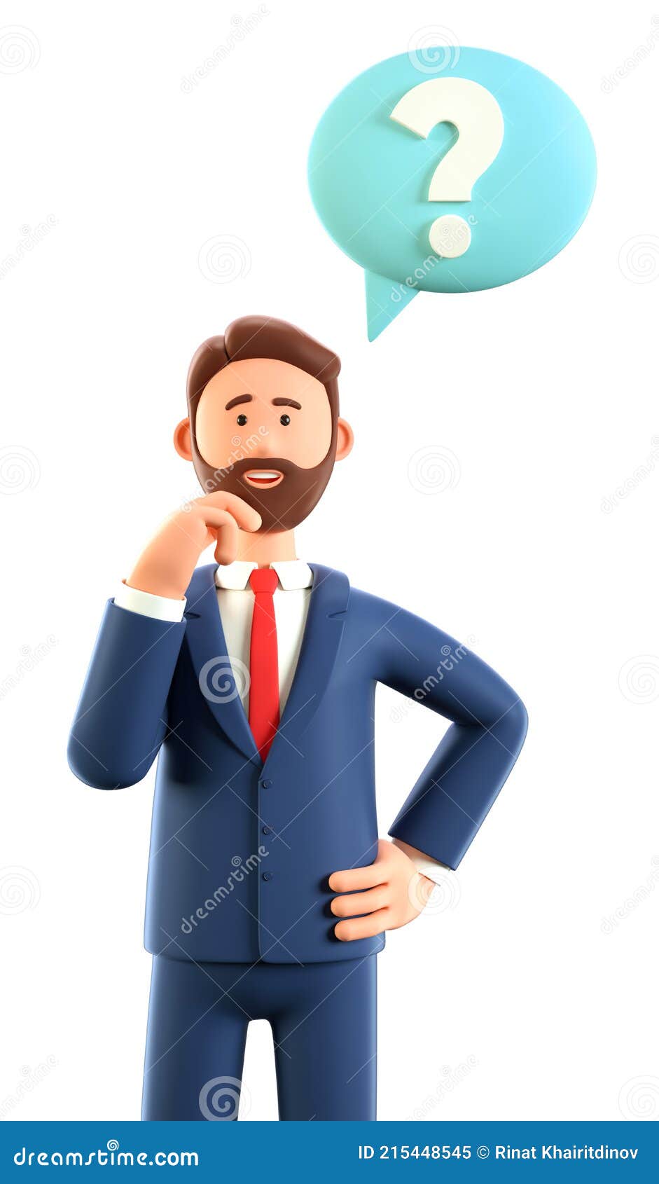 Business Man Thinking Animation