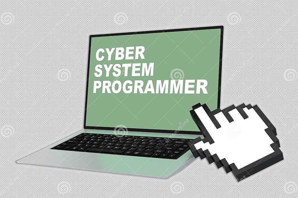 CYBER SYSTEM PROGRAMMER Concept Stock Illustration - Illustration of ...