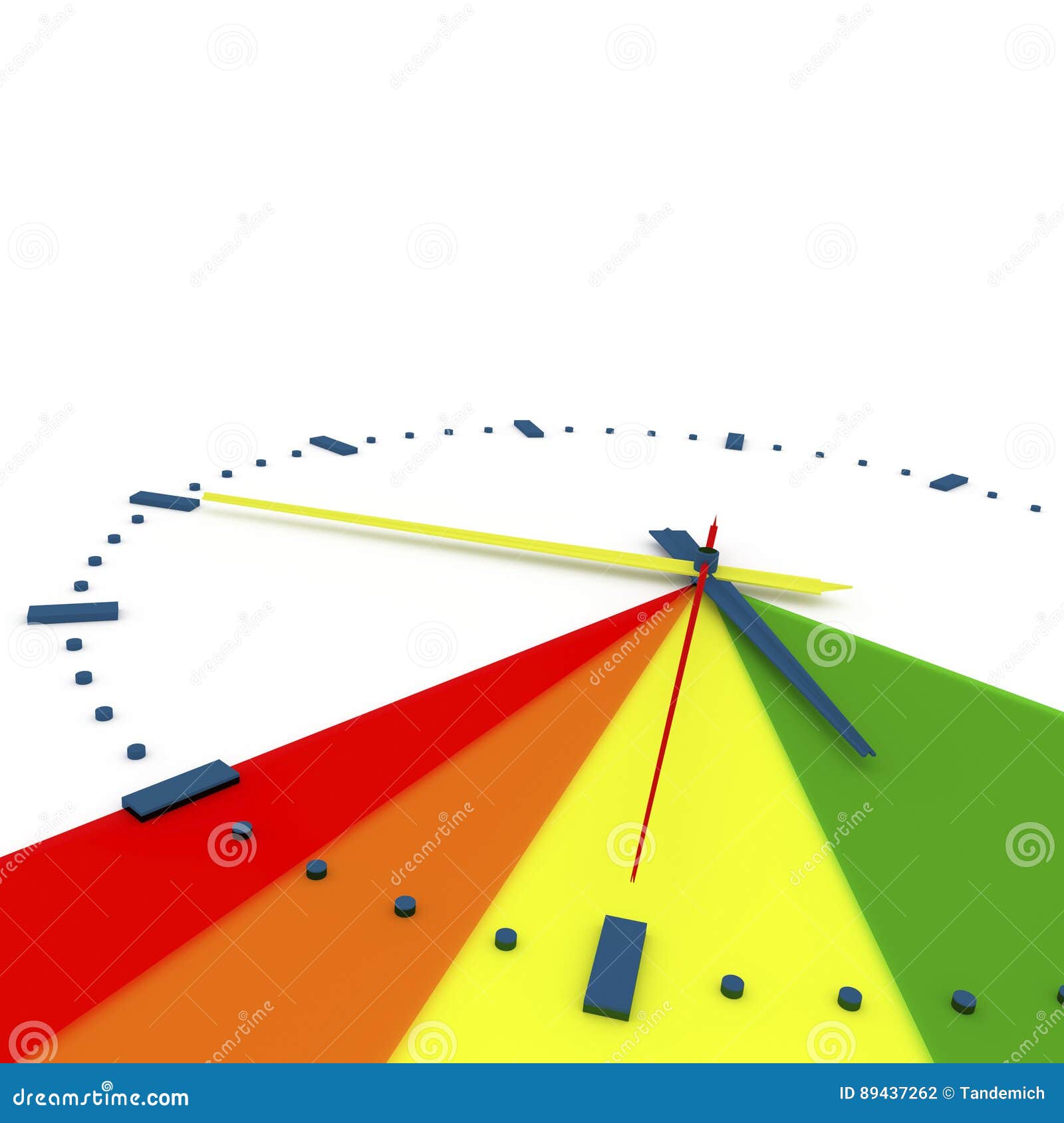 3d Illustration, 3d Render, `Deadline Time is Right` Stock Illustration ...