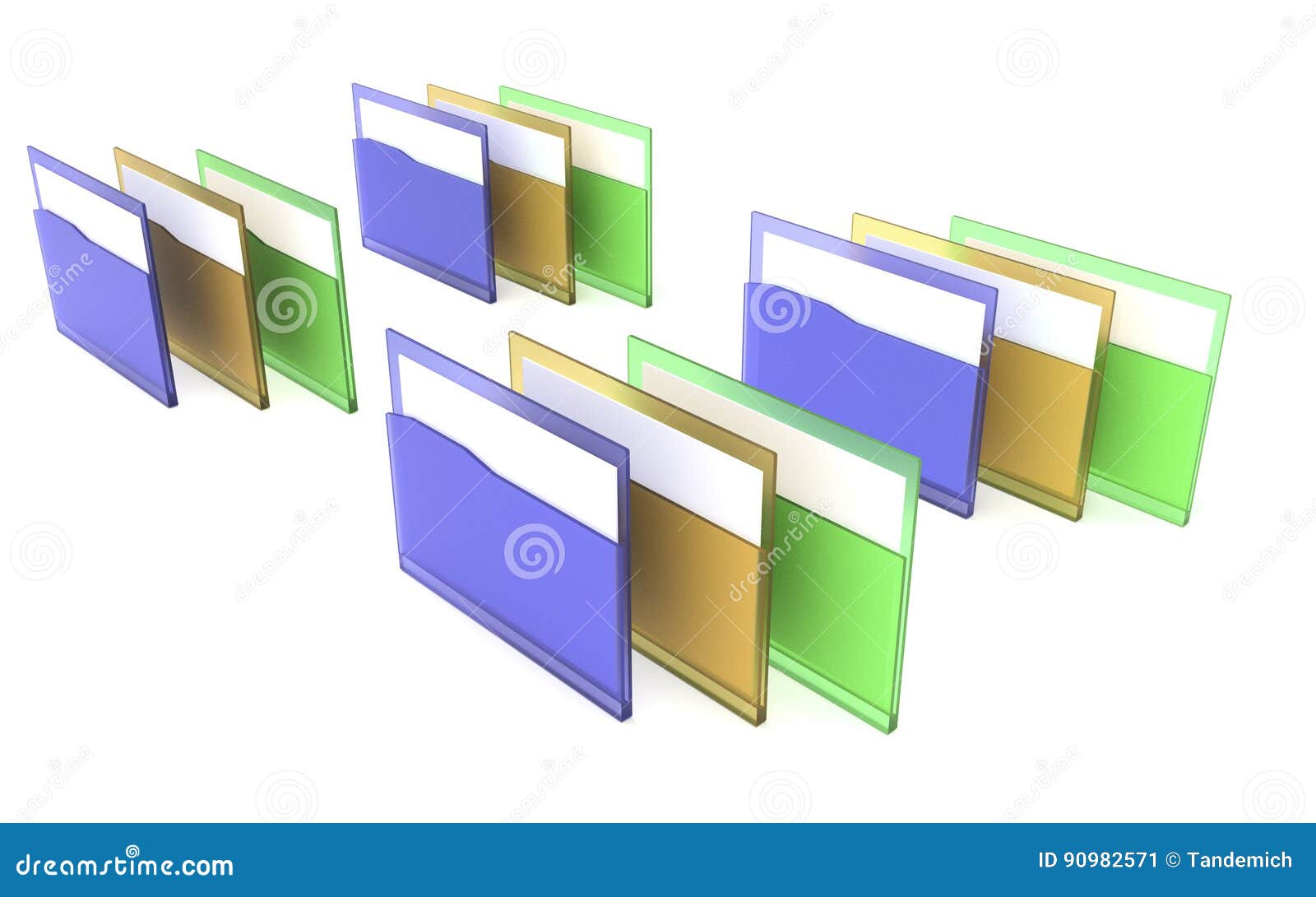3d Illustration 3d Rendering, Business Concept, Business Document ...