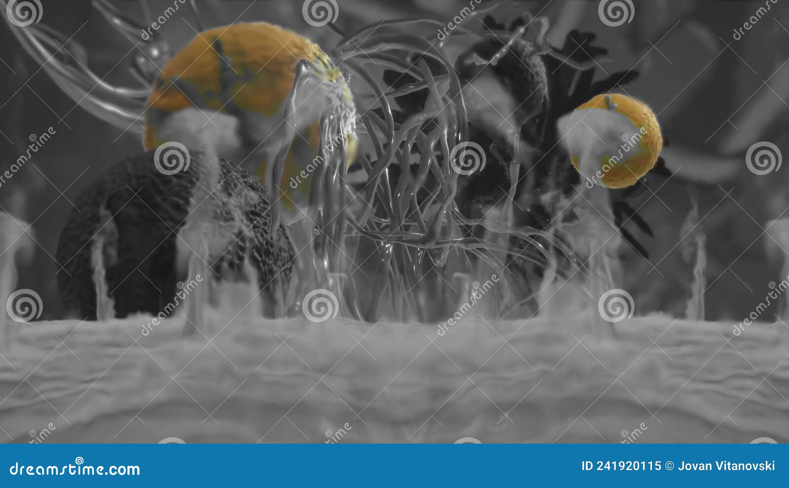 A Damaged and Disintegrating Cancer Cell Stock Illustration ...