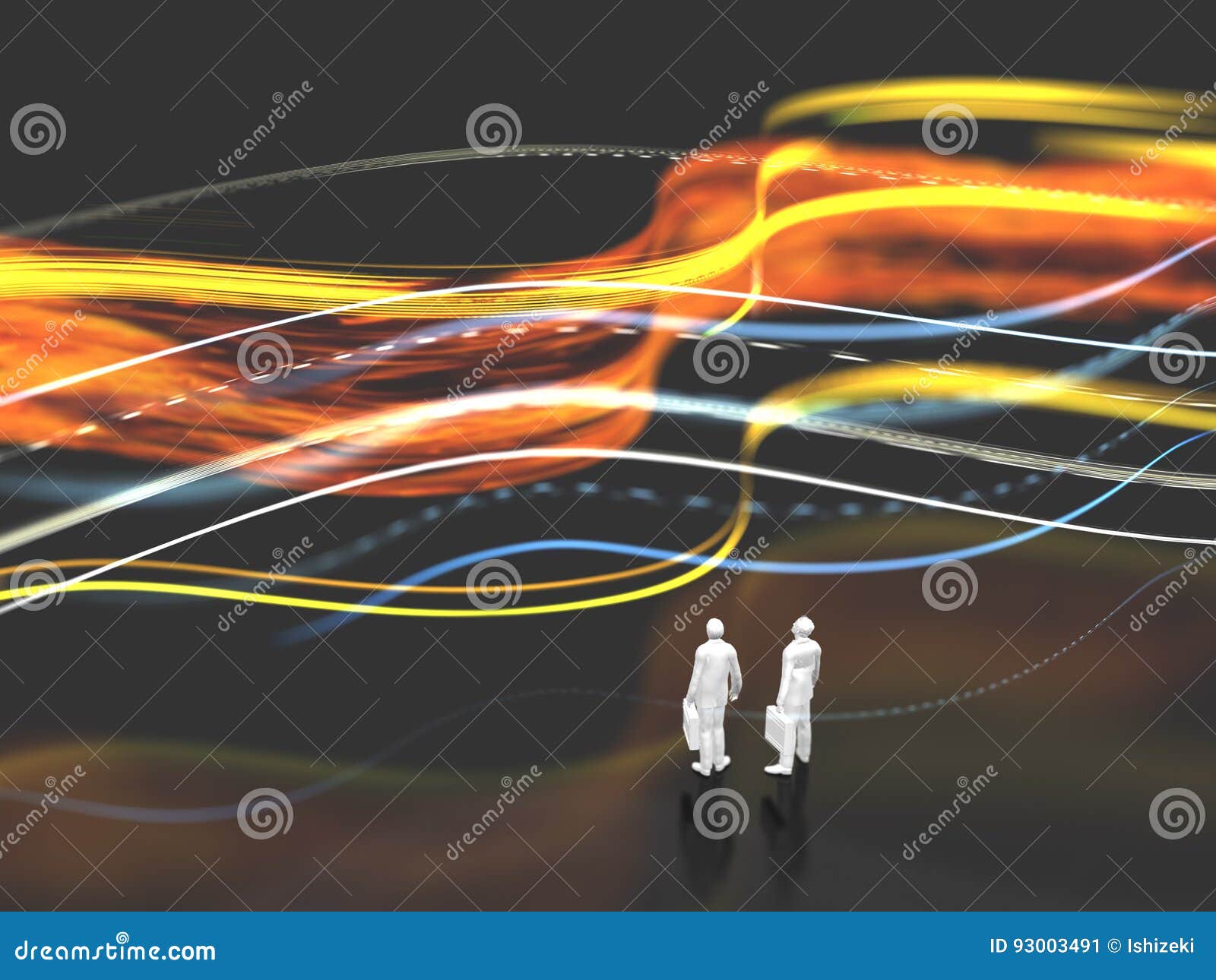 3D Illustration of Data Storm Stock Illustration - Illustration of ...