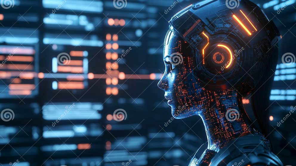 3d Illustration Of Deep Learning And Cloud Computing Using Big Data