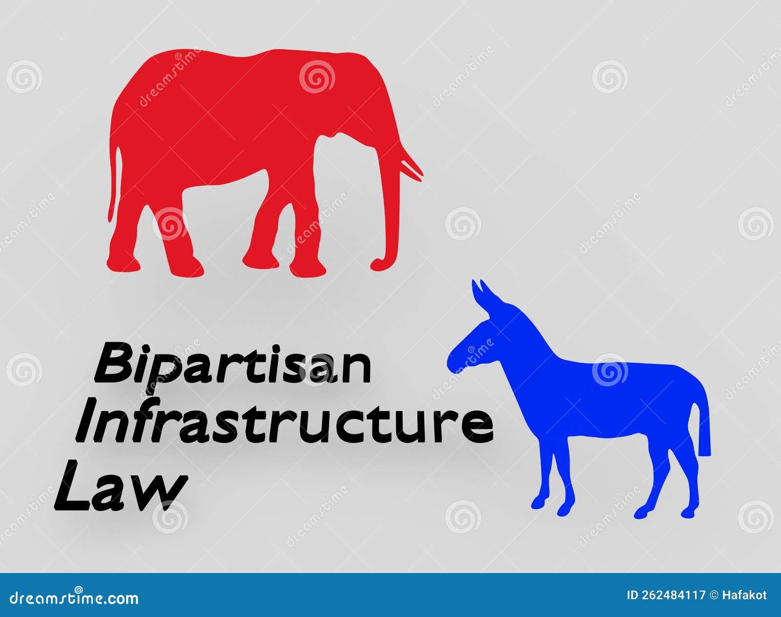 Bipartisan Infrastructure Law Concept Stock Illustration Illustration