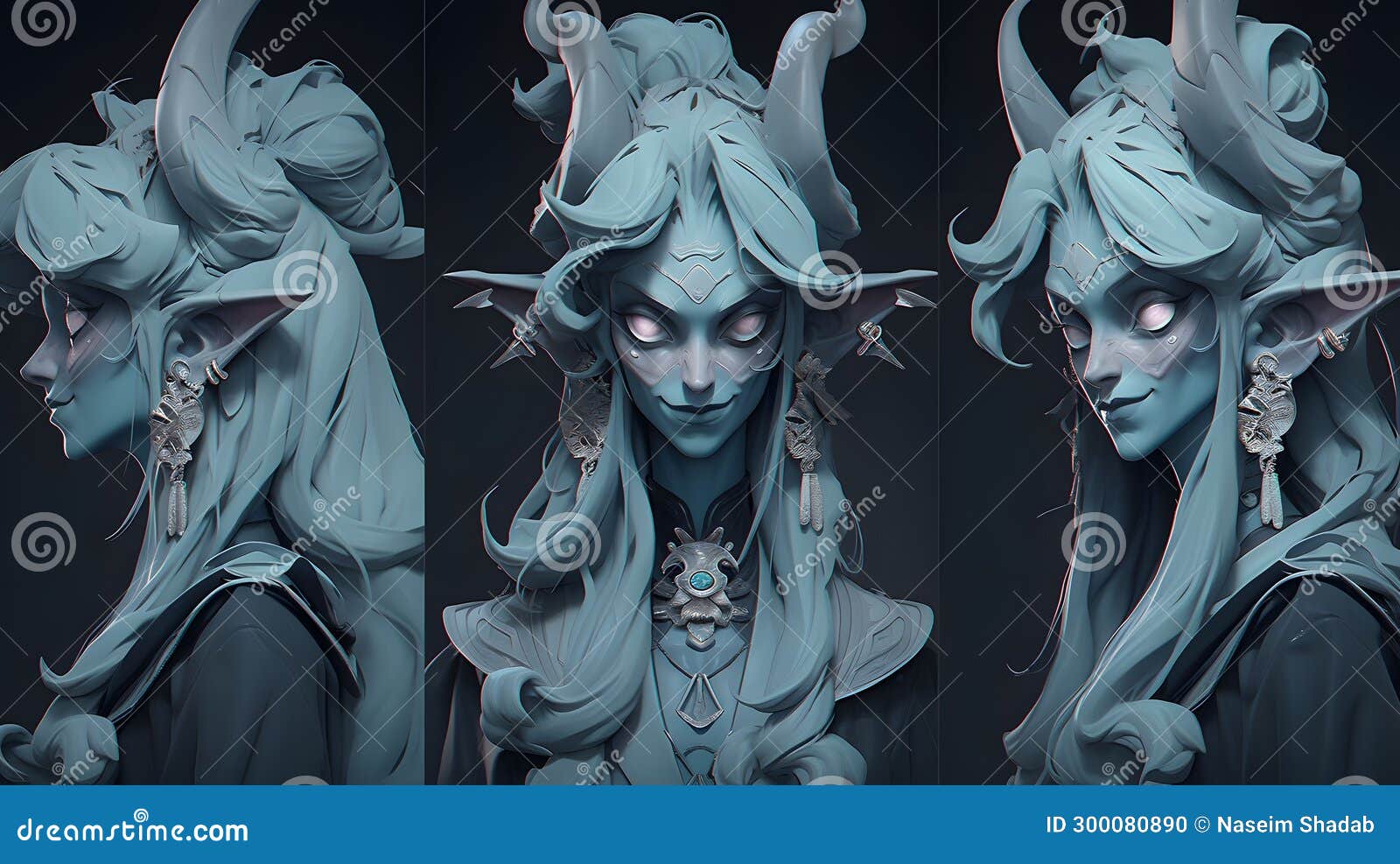 Devil queen stock illustration. Illustration of horns - 300080890