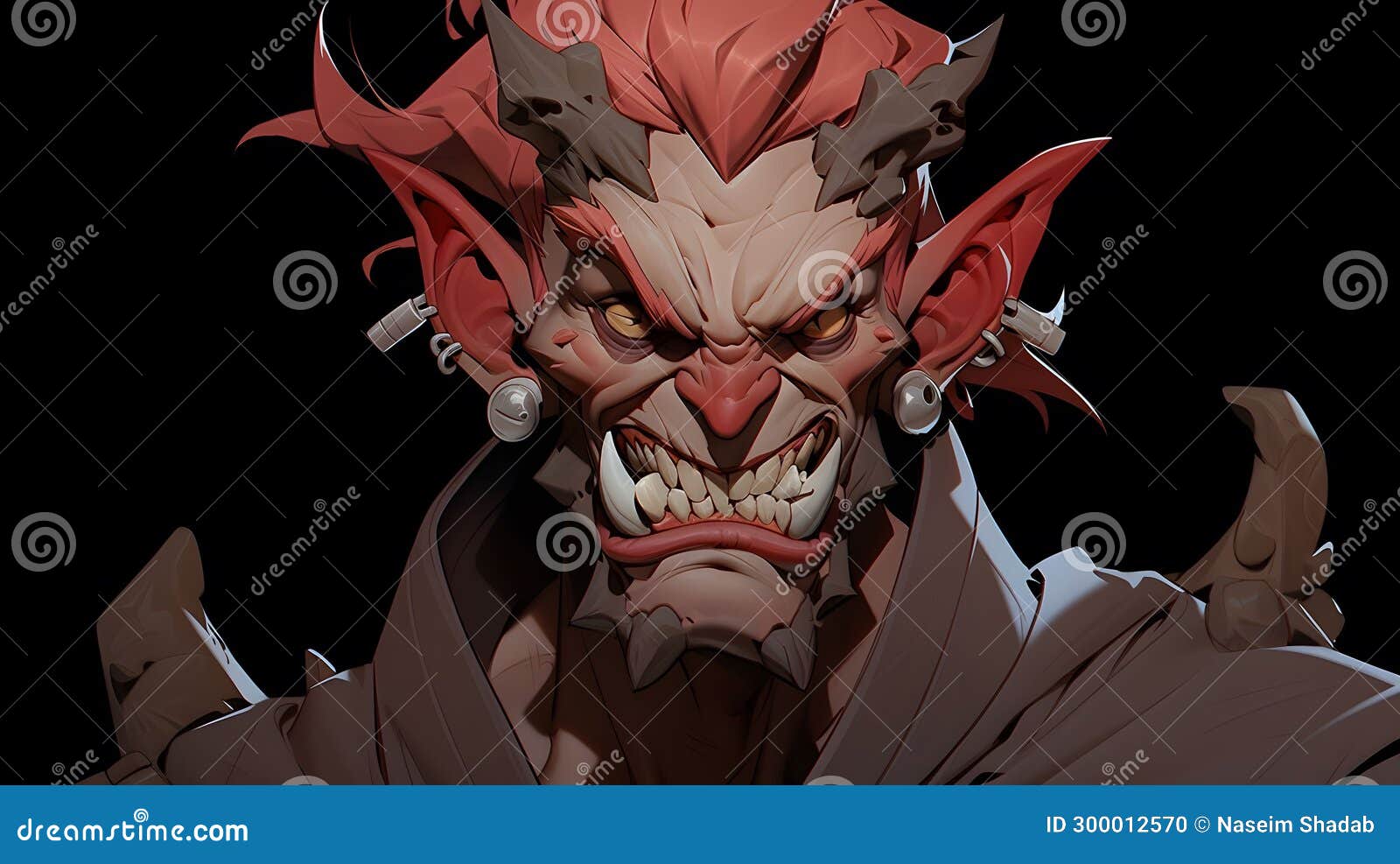 Devil King stock illustration. Illustration of comics - 300012570