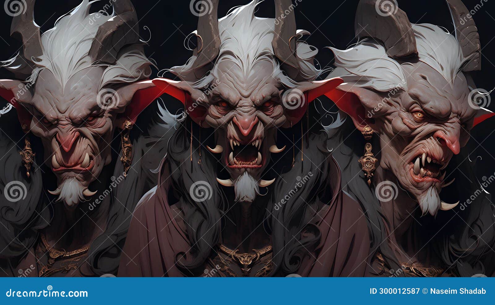Devil King stock illustration. Illustration of fiction - 300012587