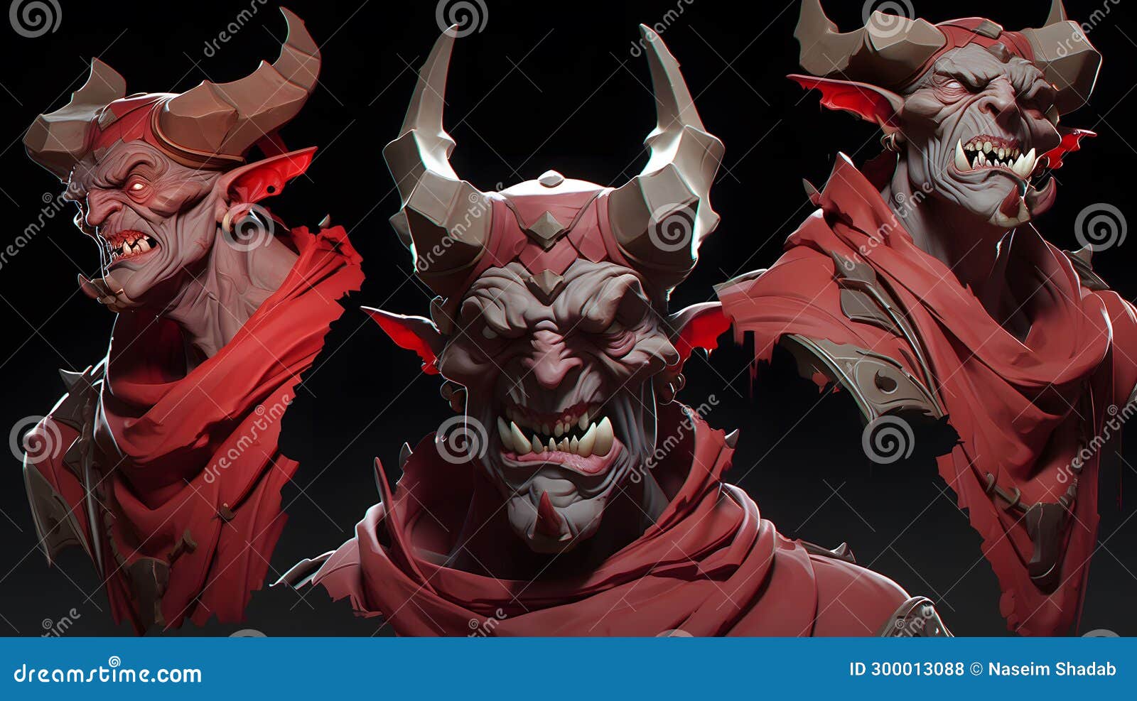 Devil King stock illustration. Illustration of mythology - 300013088