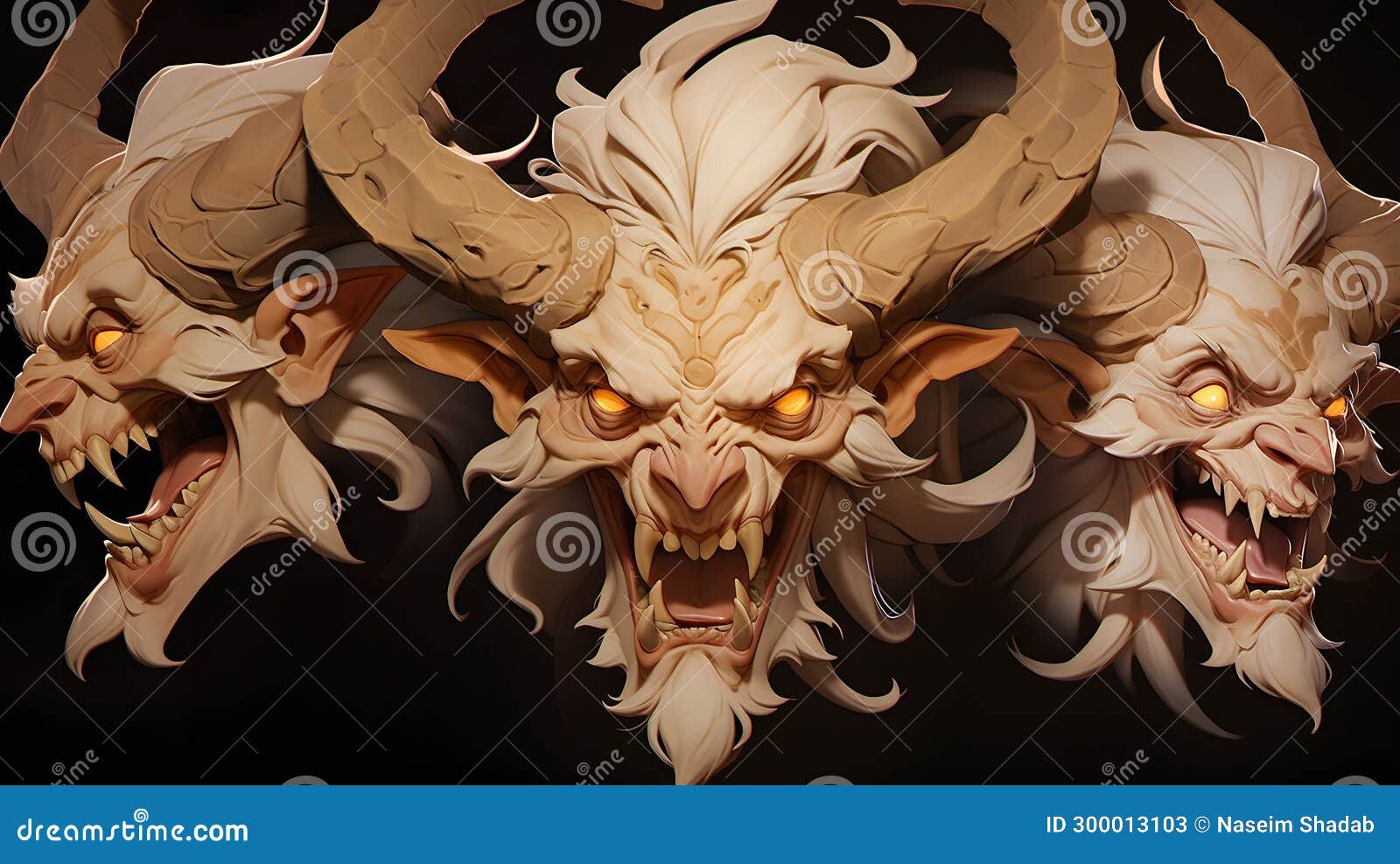 Devil King stock illustration. Illustration of grim - 300013103