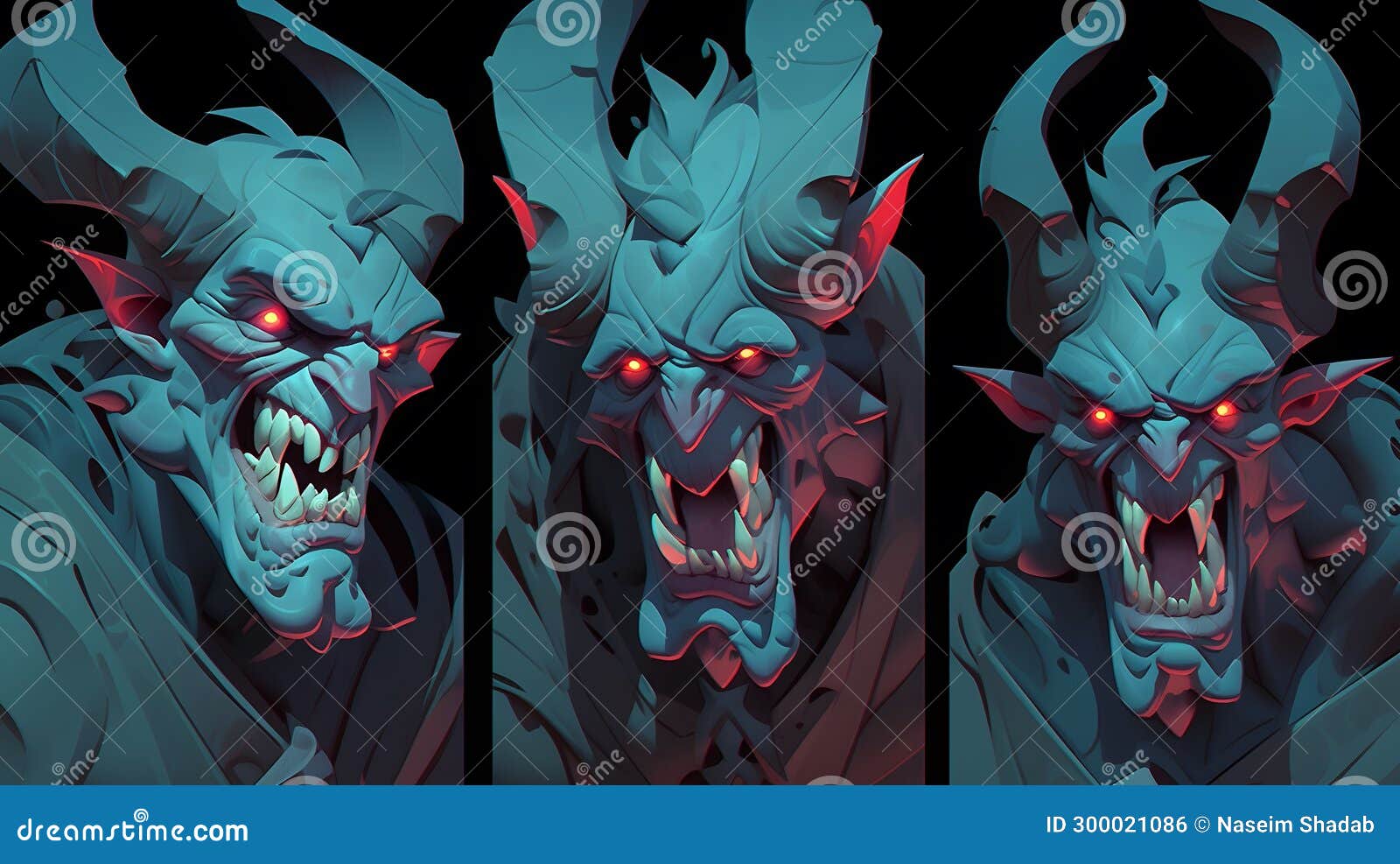 Devil King stock illustration. Illustration of reaper - 300021086