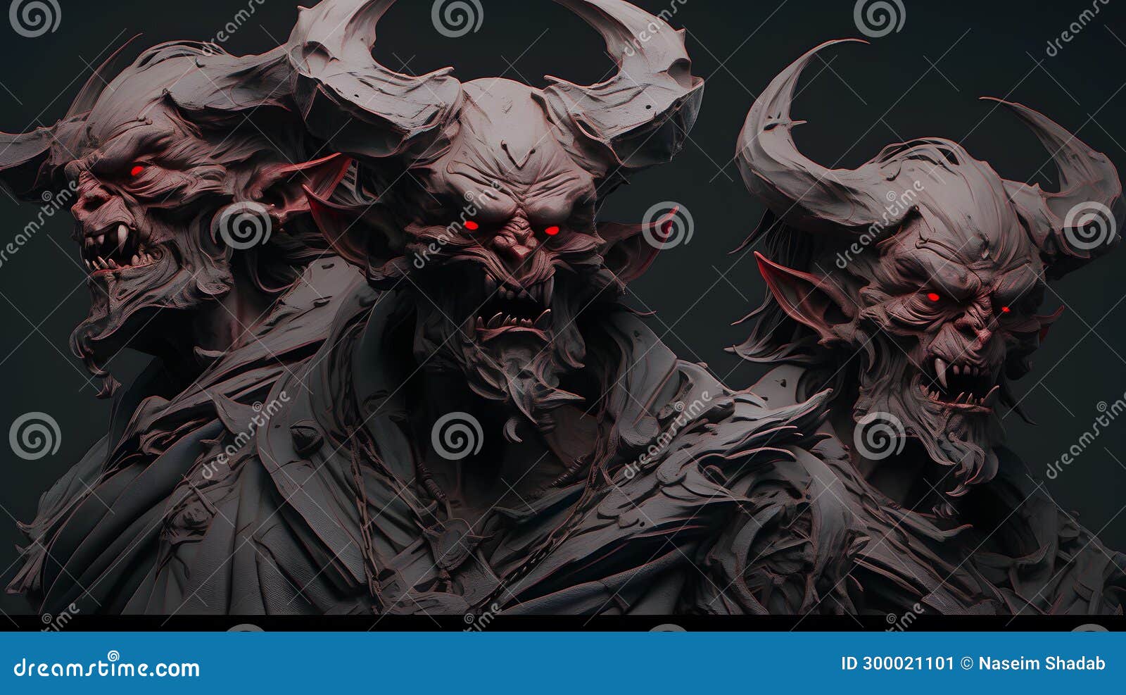 Devil King stock illustration. Illustration of reaper - 300021101
