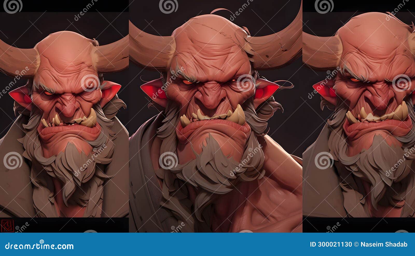 Devil King stock illustration. Illustration of comics - 300021130