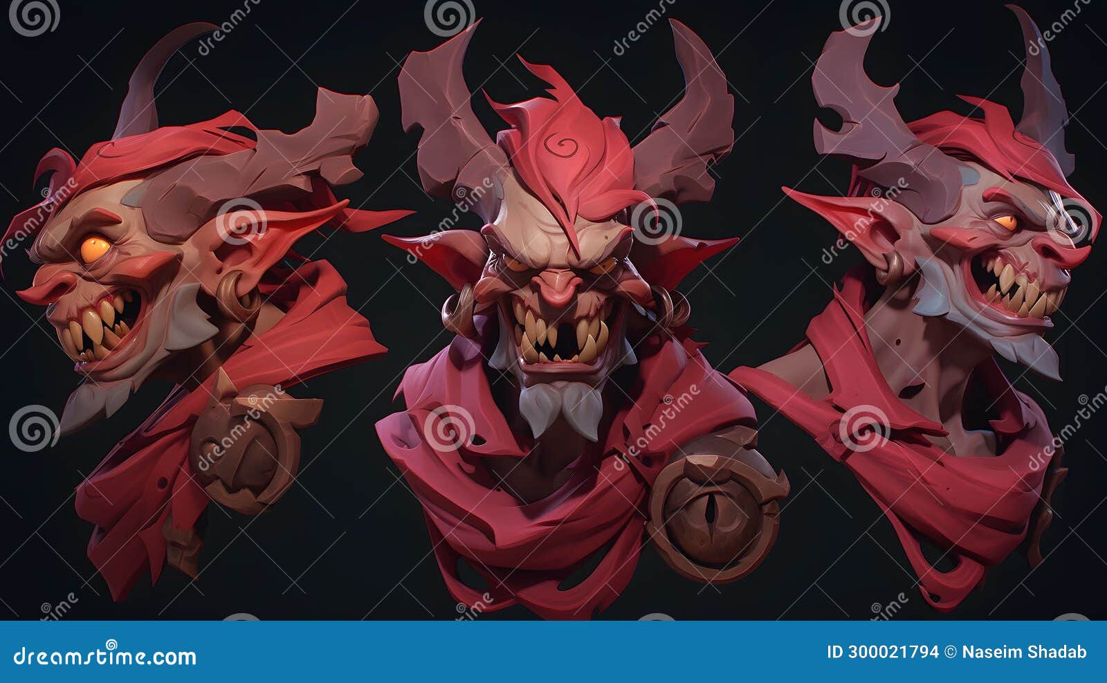 Devil King stock illustration. Illustration of person - 300021794